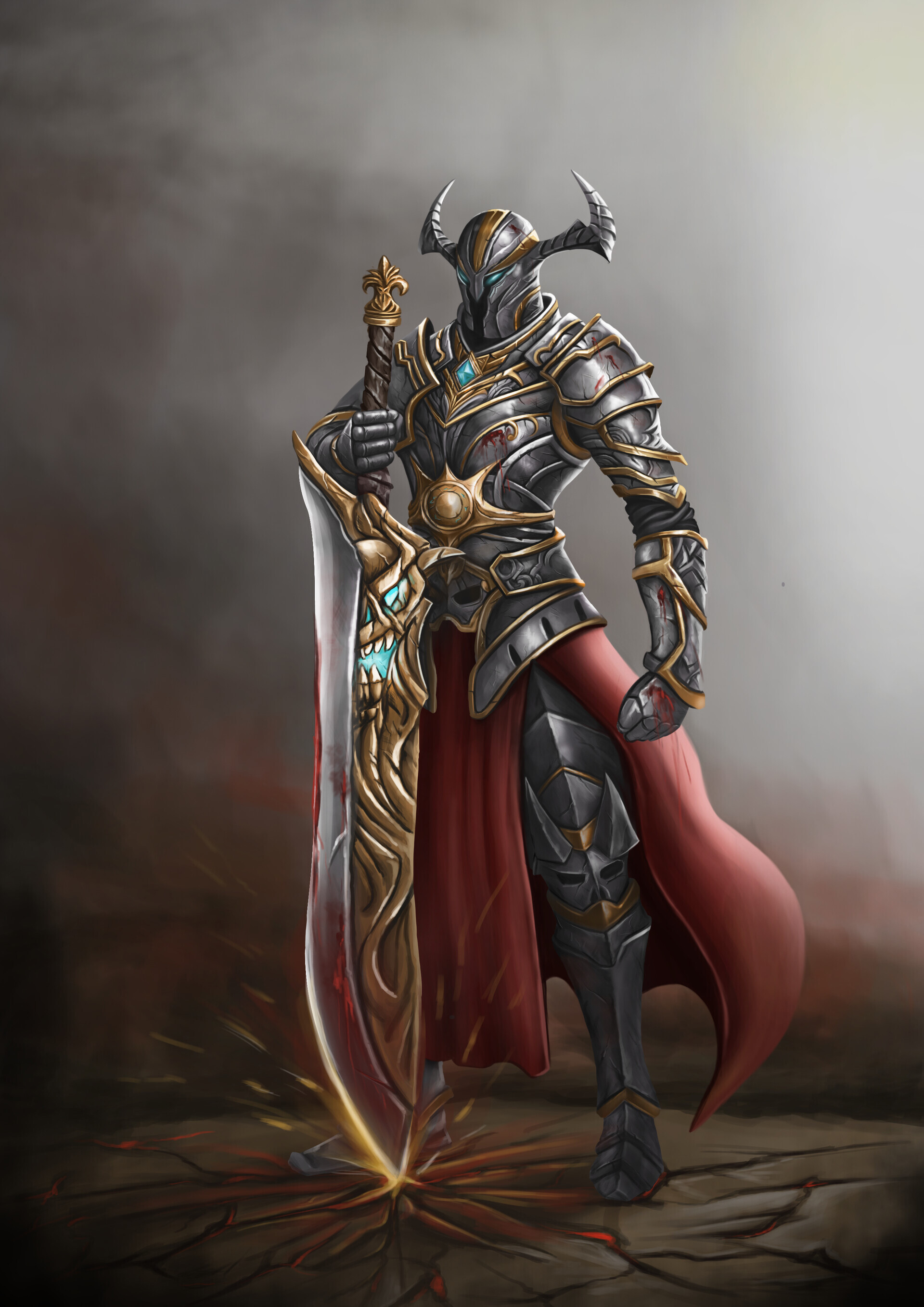 ArtStation - Knight Concept character ( King Arthur II)