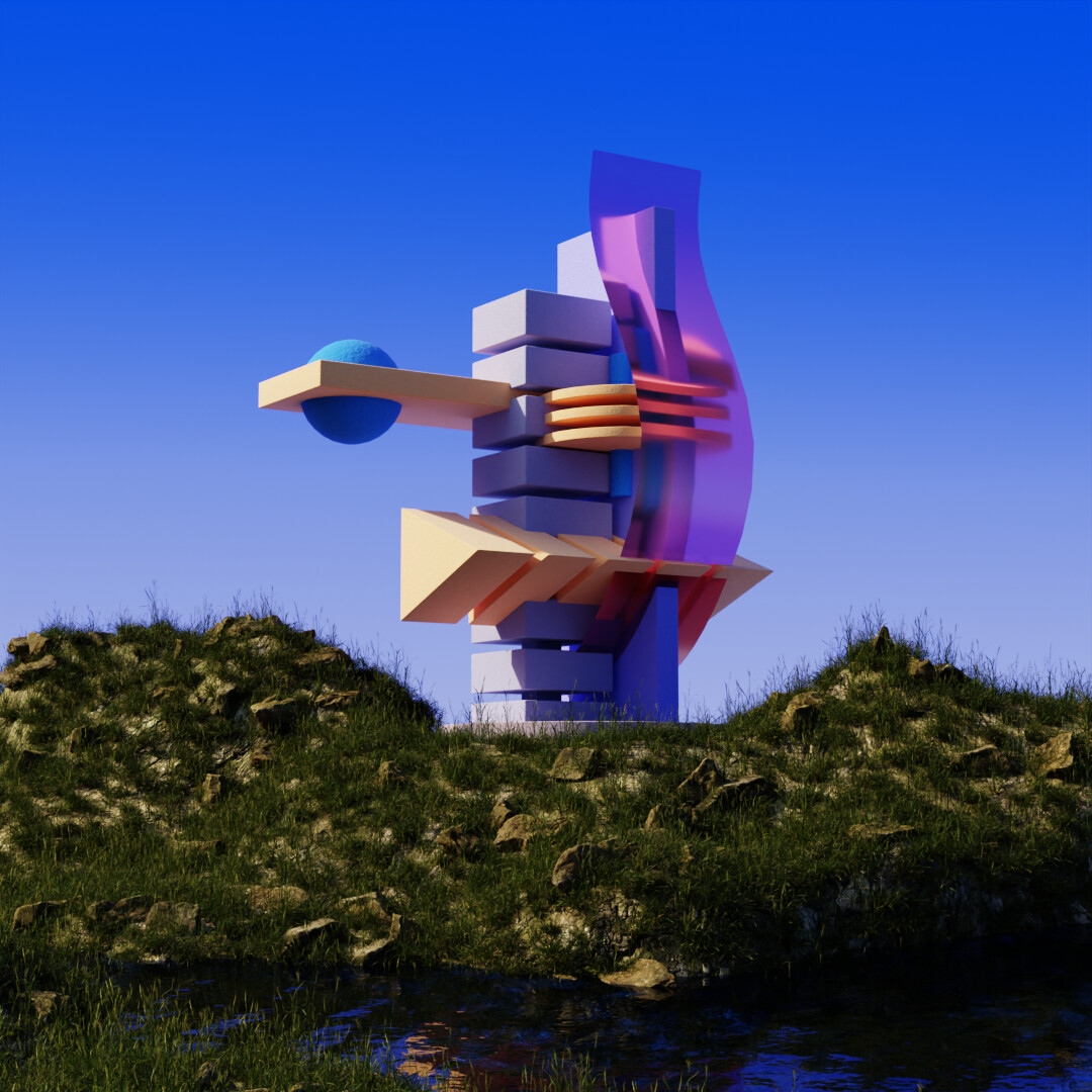 ArtStation - Abstract landscape