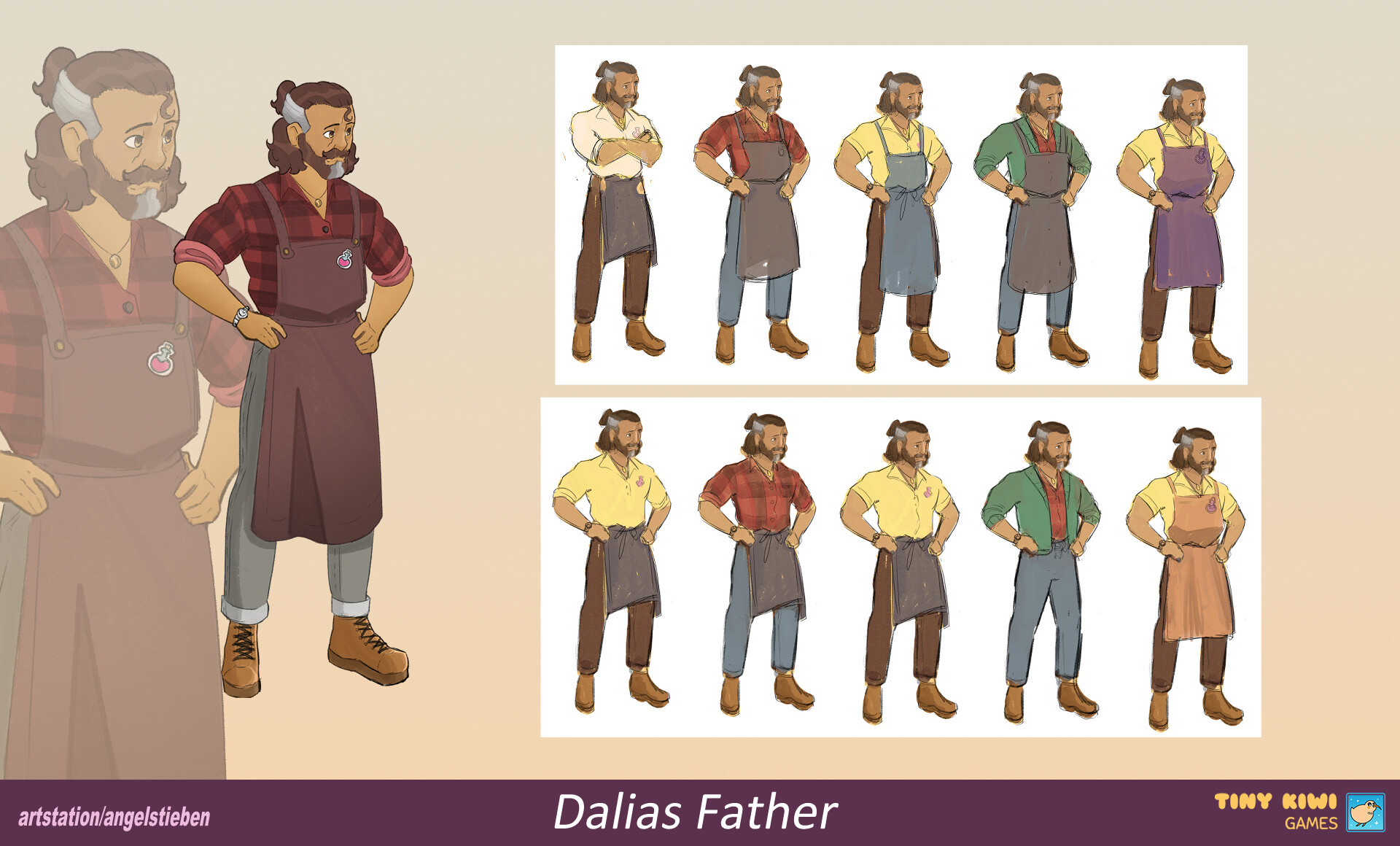 ArtStation - Dalias father character design for Design and Conjure