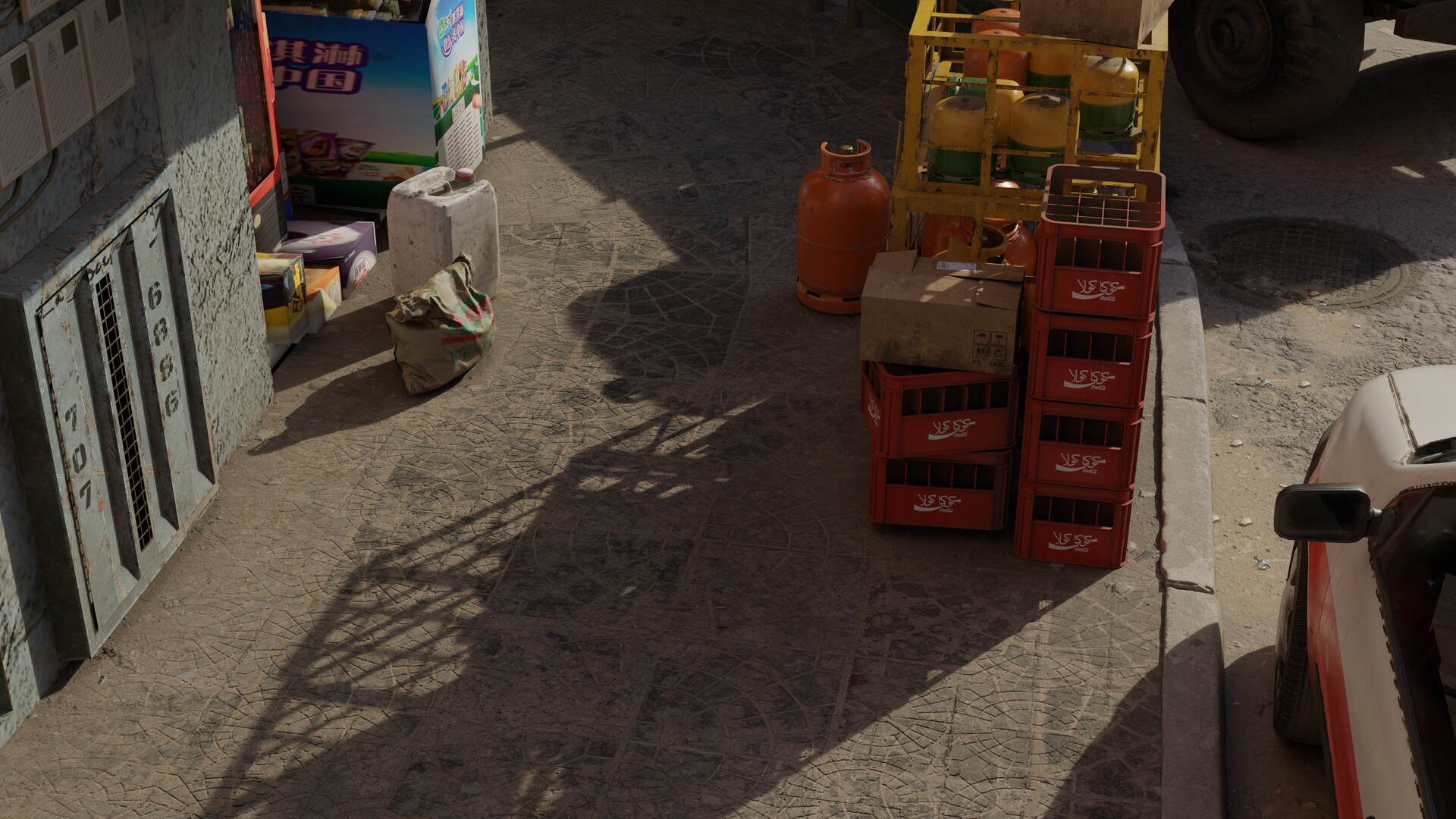 SvrMx - (Laayoune) Moroccan City Dusty Street 3 Render