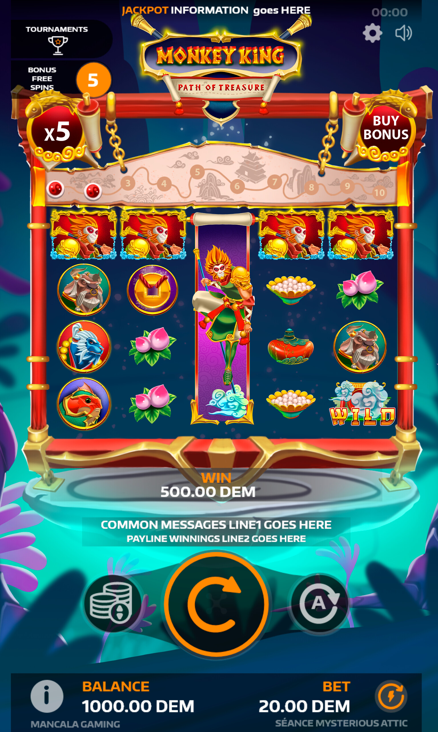 ArtStation - Monkey king slot game