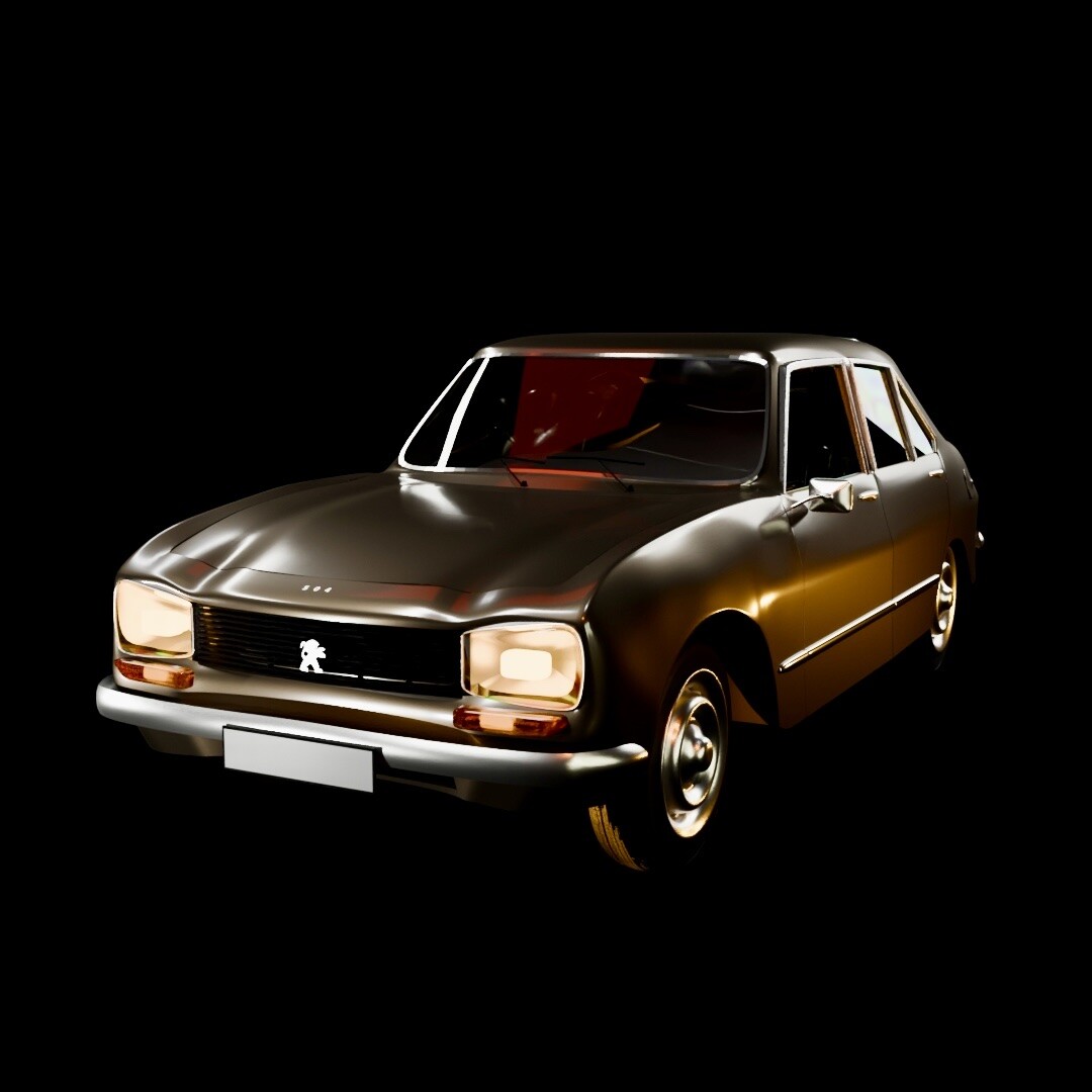 ArtStation - 1968 Peugeot 504 chassis