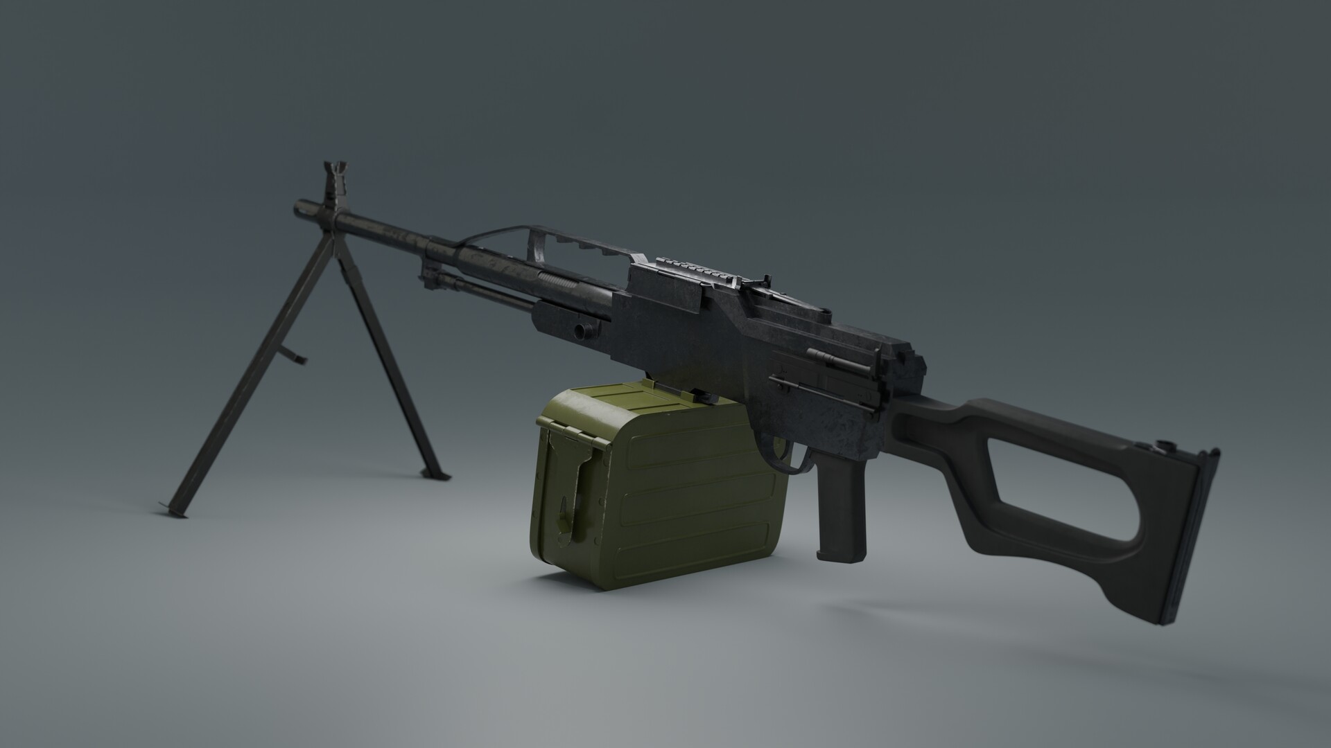 ArtStation - PKP PECHENEG Machine gun