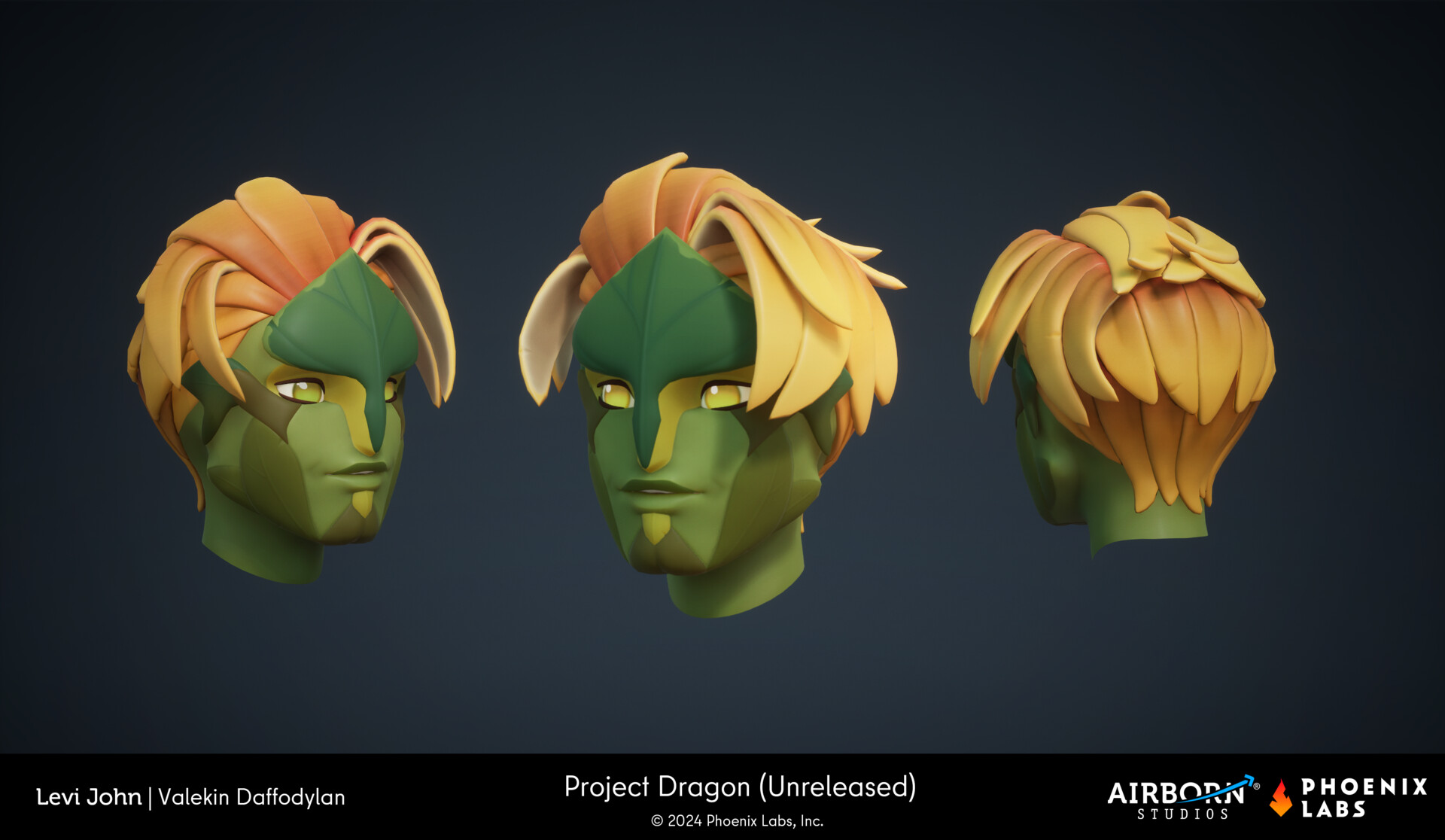 Airborn Studios - Project Dragon - Character Heads Valekin