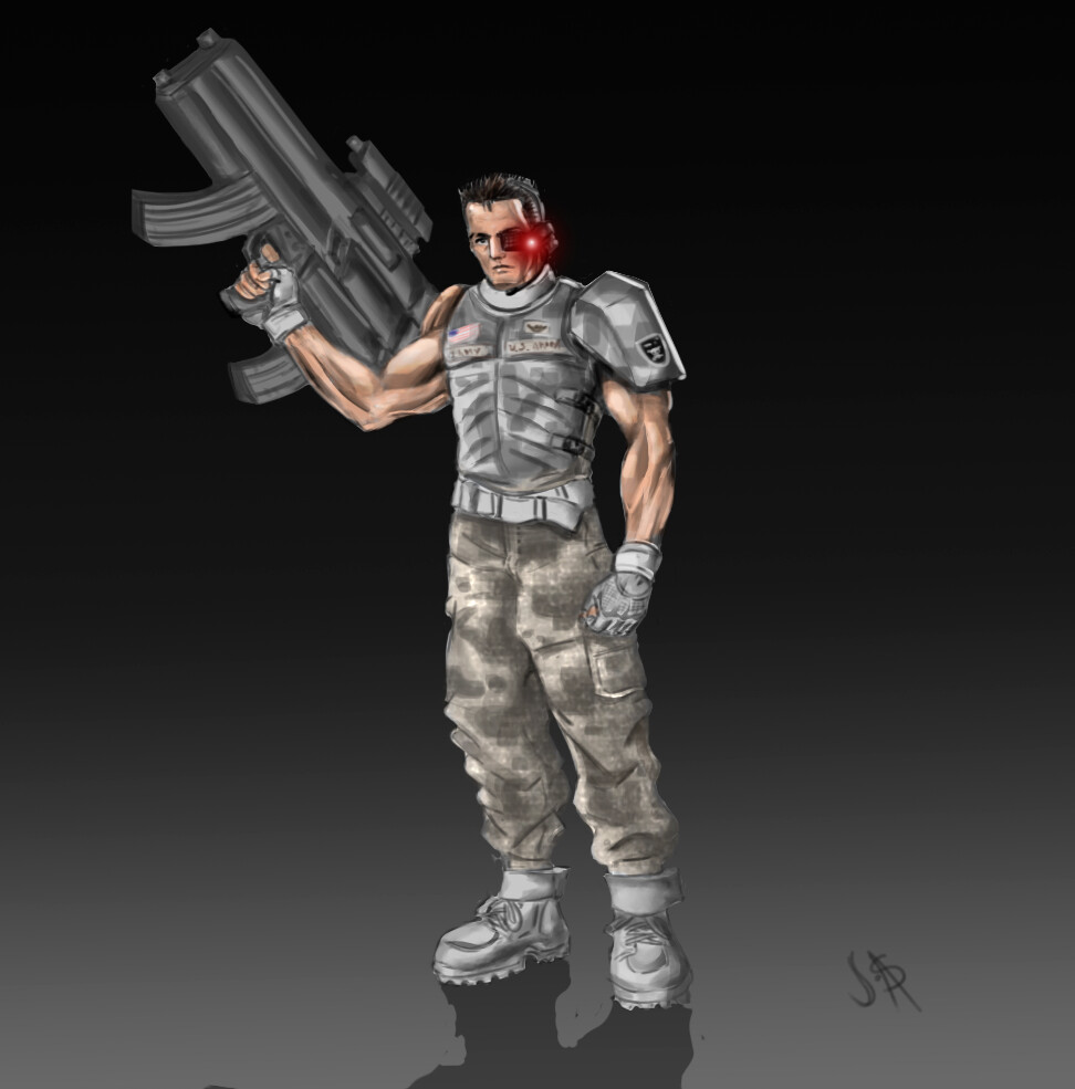 ArtStation - Jean Claude Van Damme-Universal Soldier -Mortal Kombat 1
