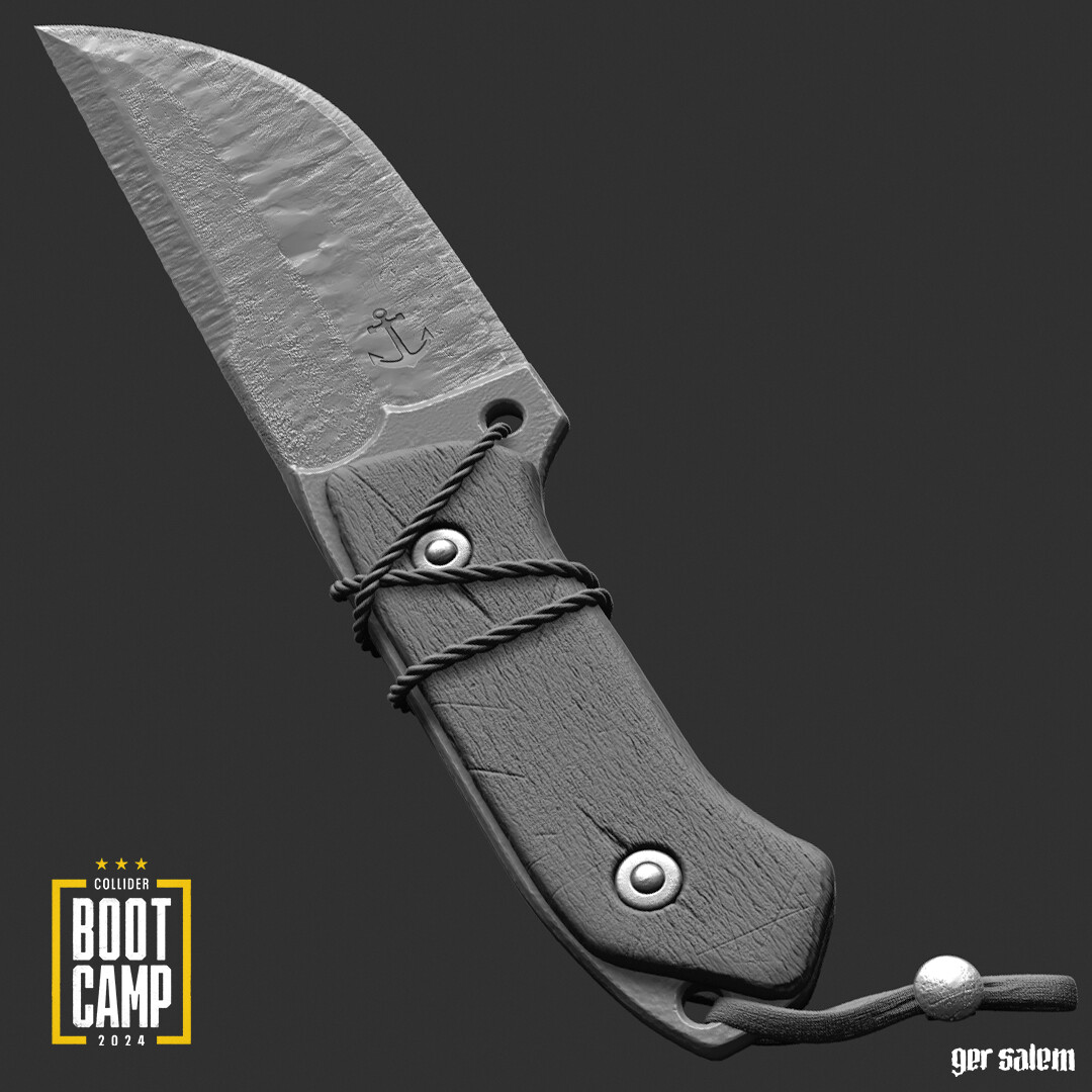 ArtStation - Realistic knife for video game - Collider Bootcamp WIP
