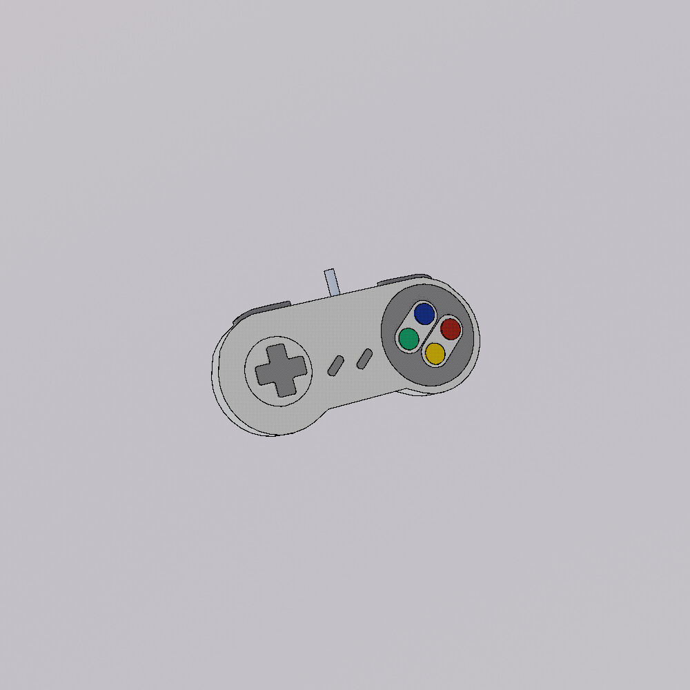ArtStation - SNES Controller