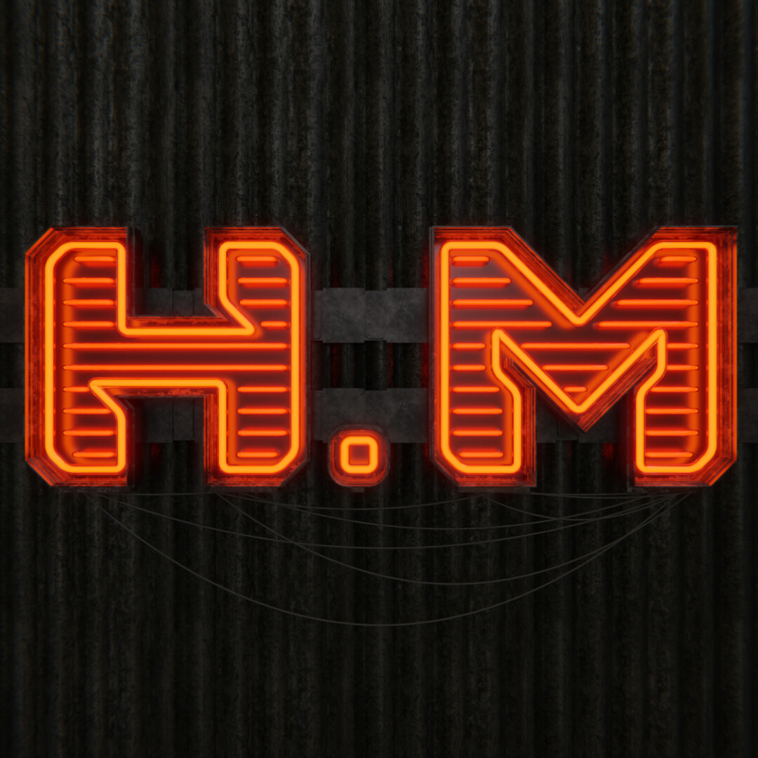 ArtStation - H.M Neon Sign