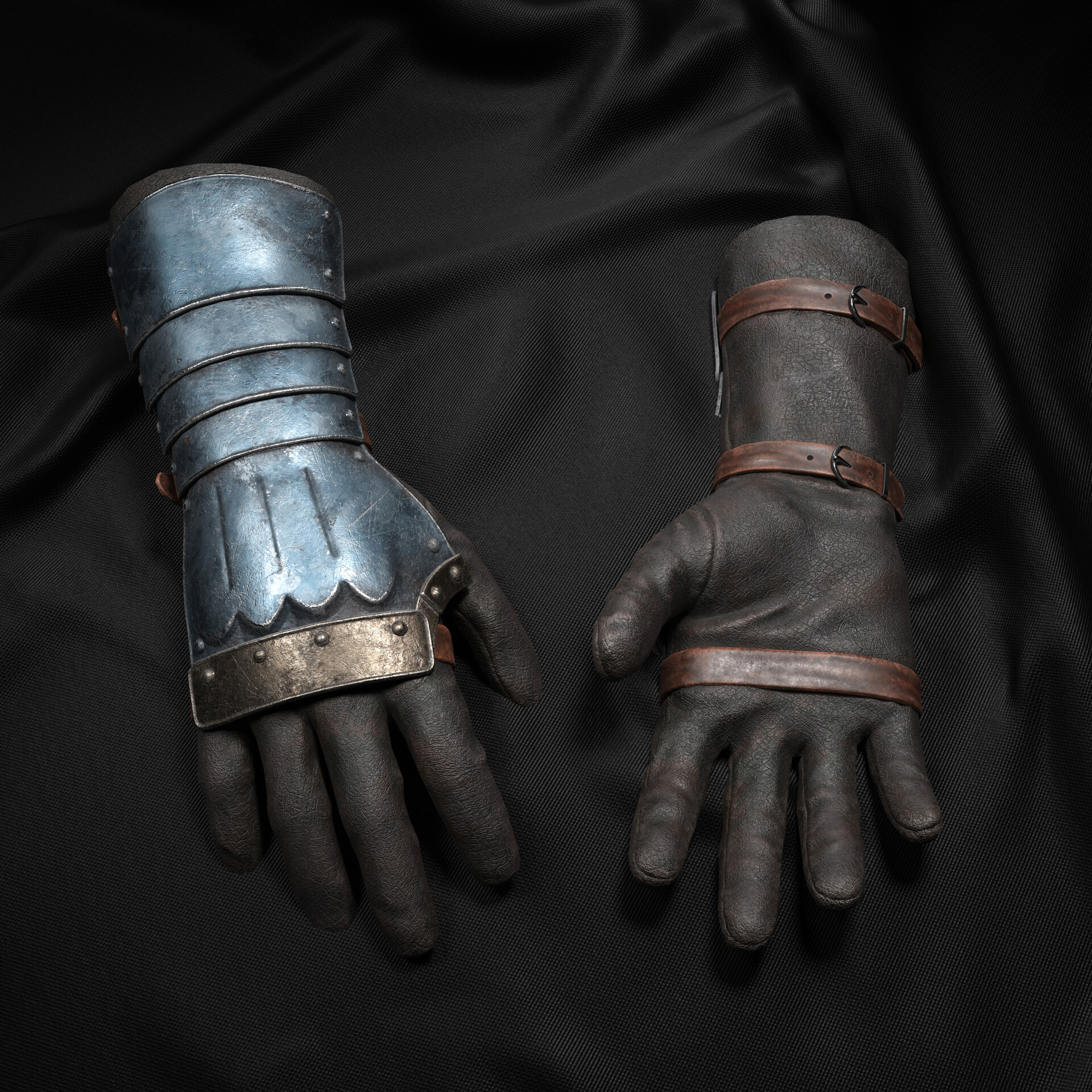 ArtStation - Gauntlets Asset - Swordsman VR