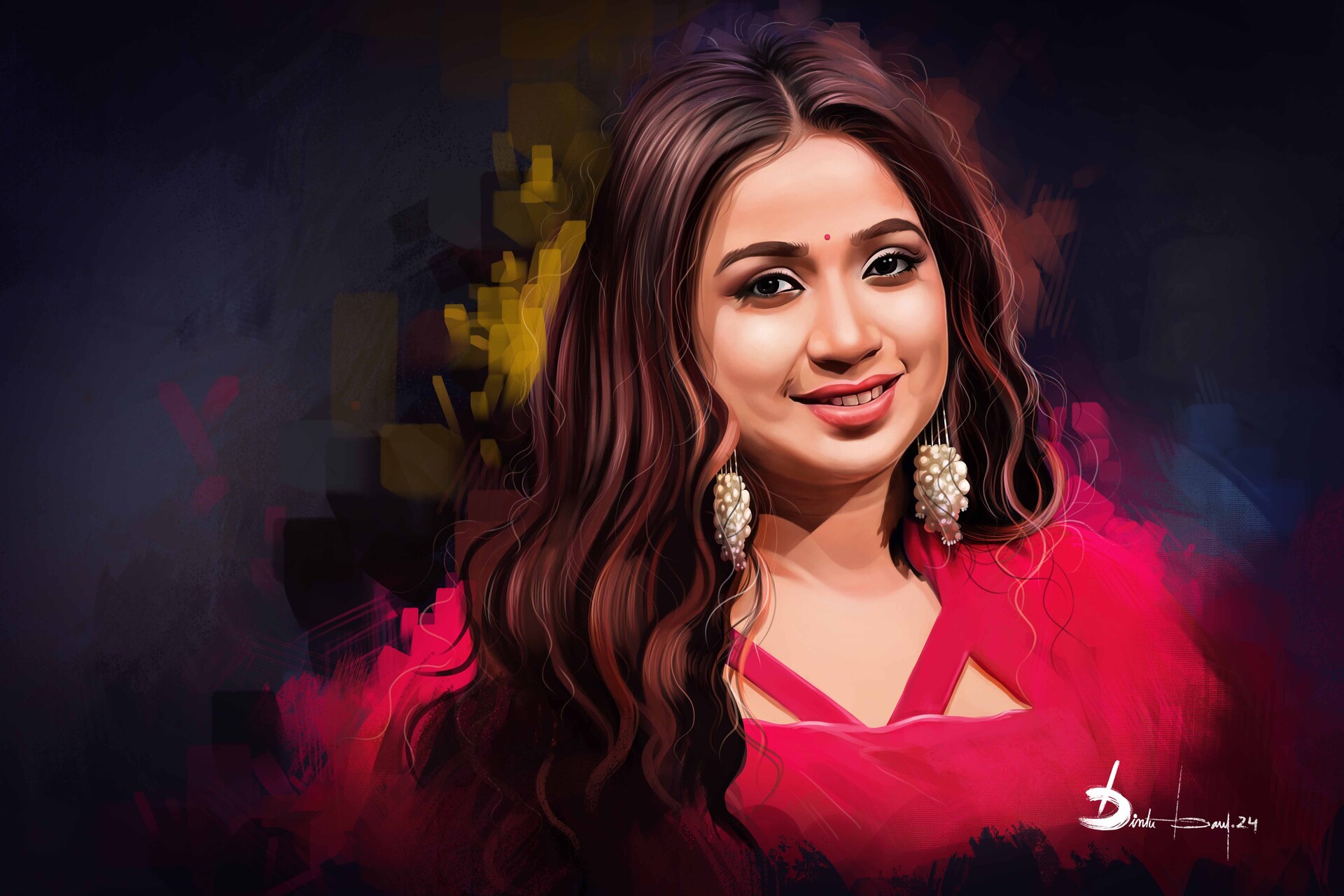 ArtStation - Shreya Ghoshal portrait study