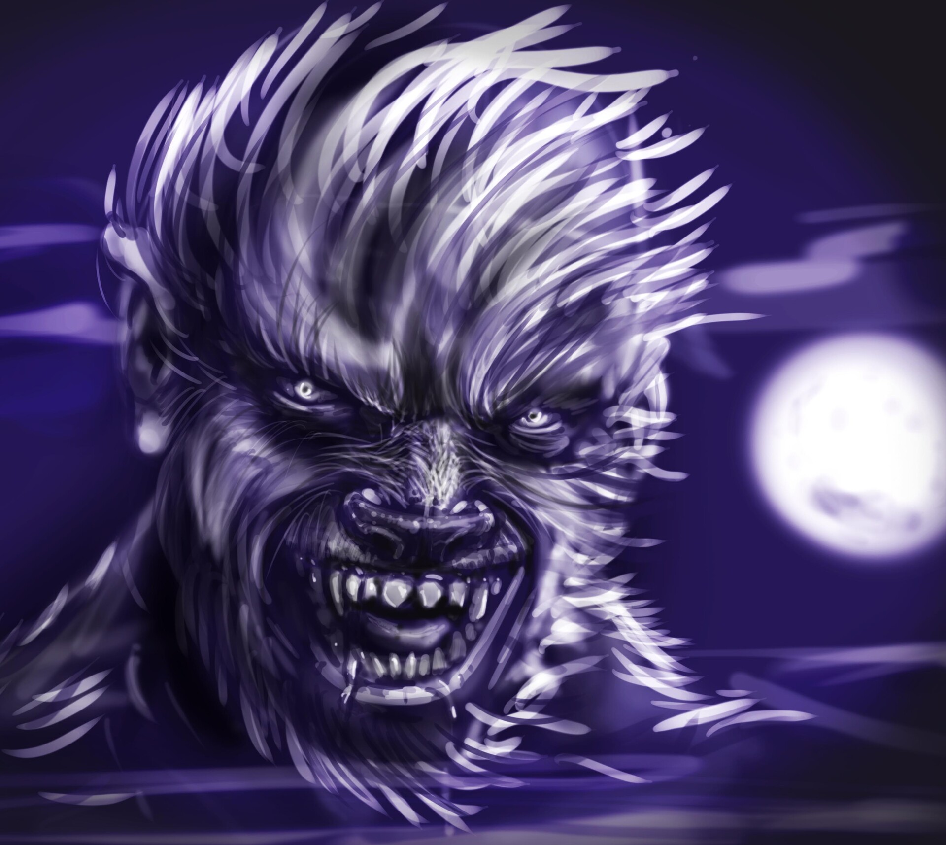 The Vaudeville Horror Show - Werewolf portrait study