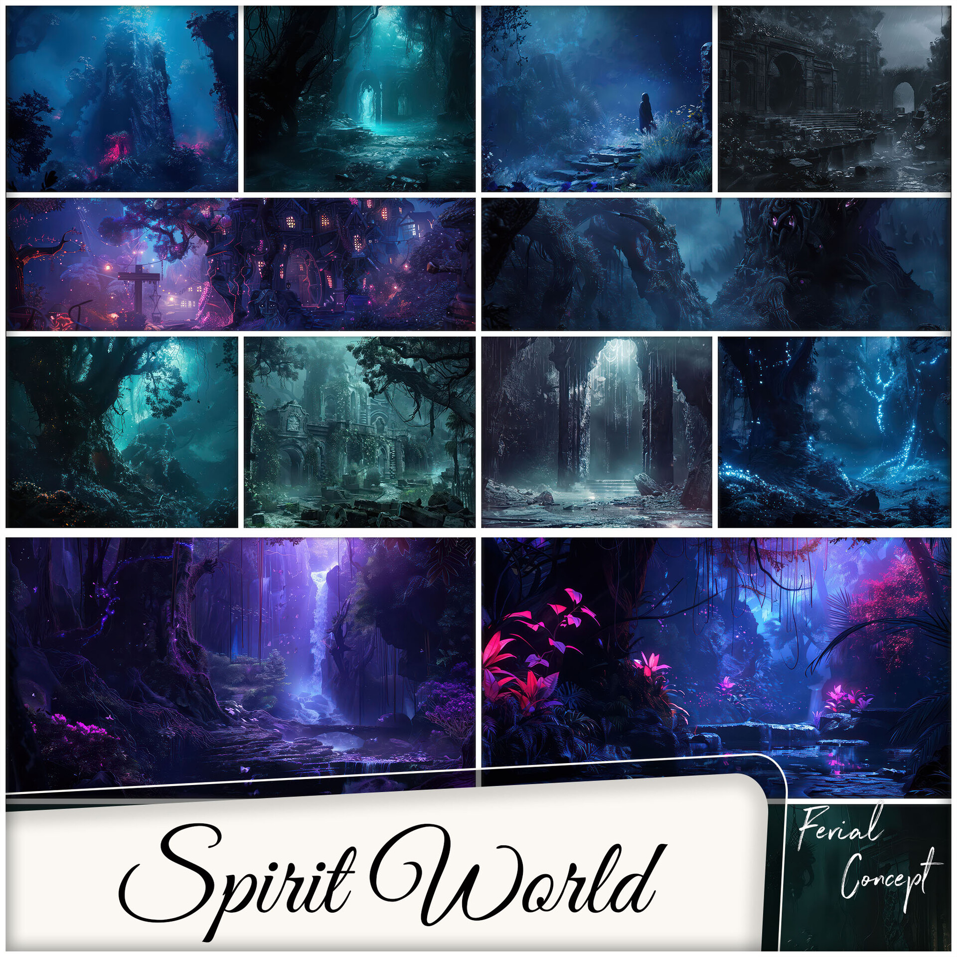 Ferial Concept - 🔹220 Spirit World - Fantasy Concept Reference Image ...