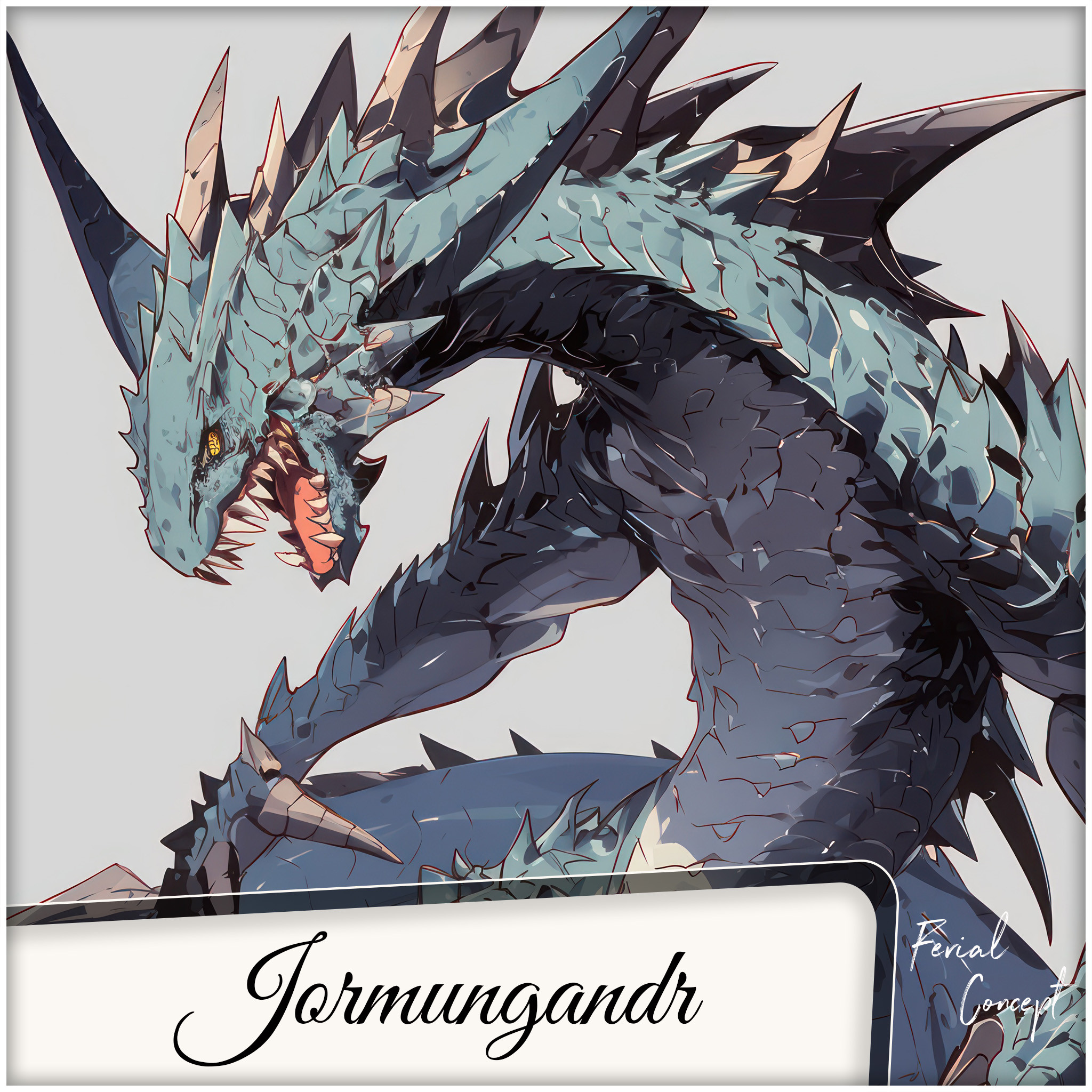 Ferial Studio - 🔹270 Jormungandr - Anime Character Reference Image Pack ...