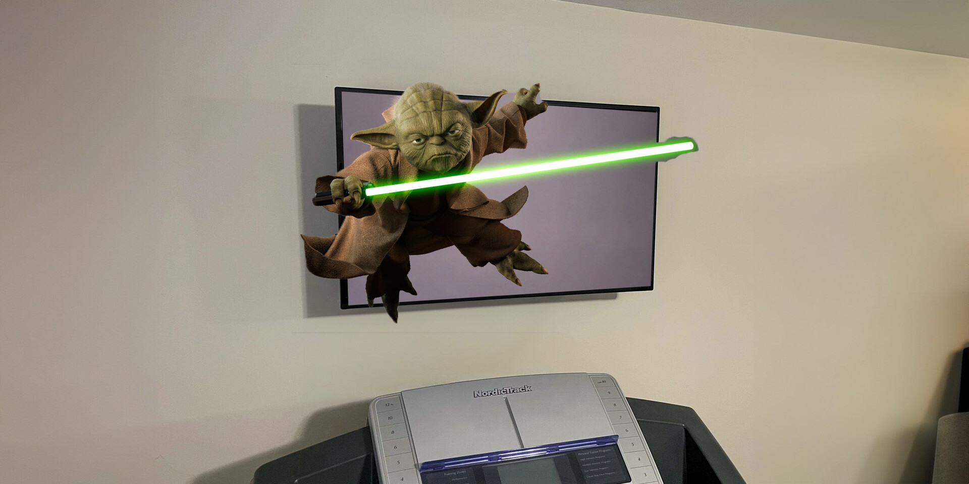 ArtStation - yoda jumping out from the tv