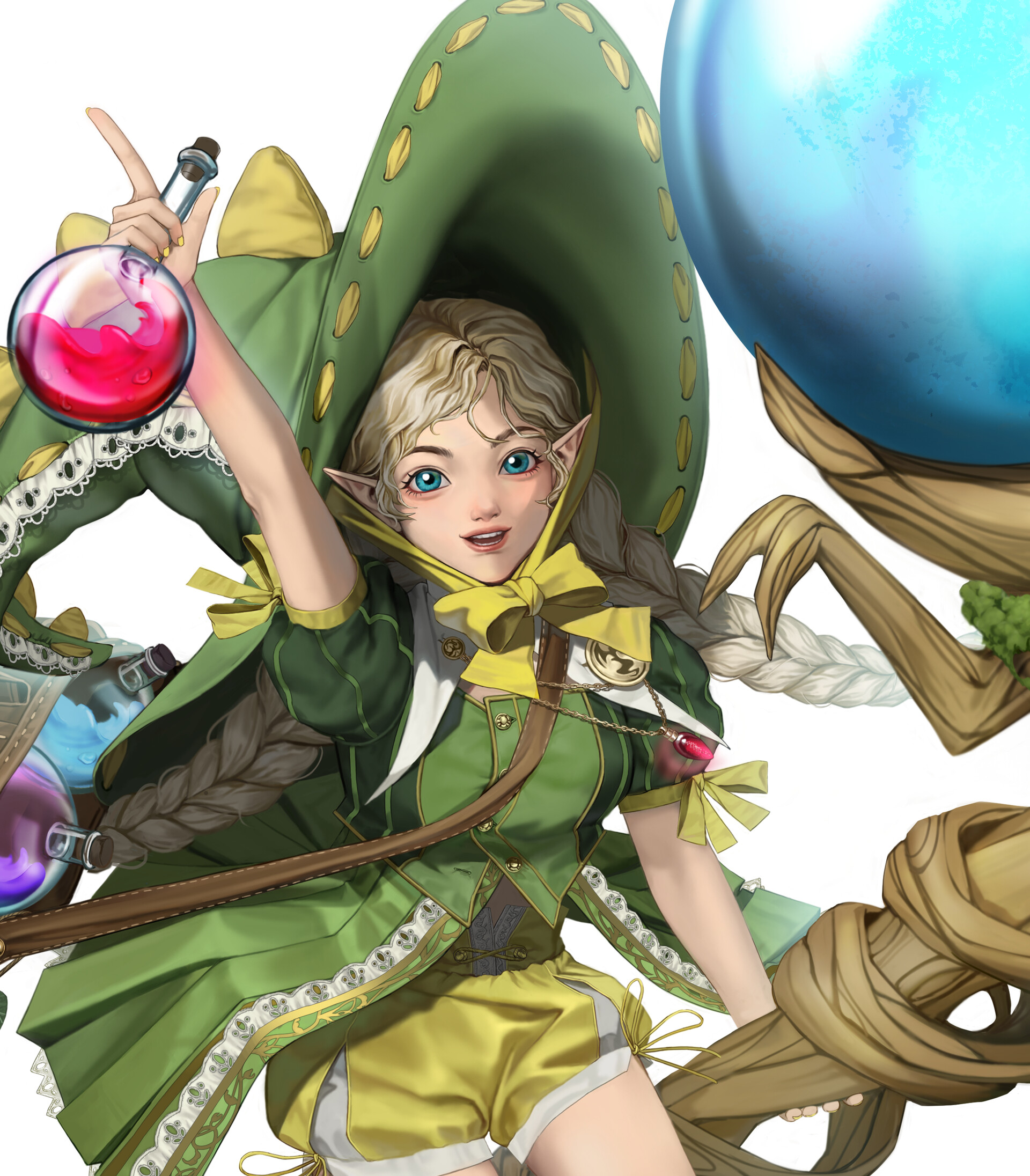 ArtStation - Wood Dinosaur Wizard / 나무공룡 마법소녀 - Game design