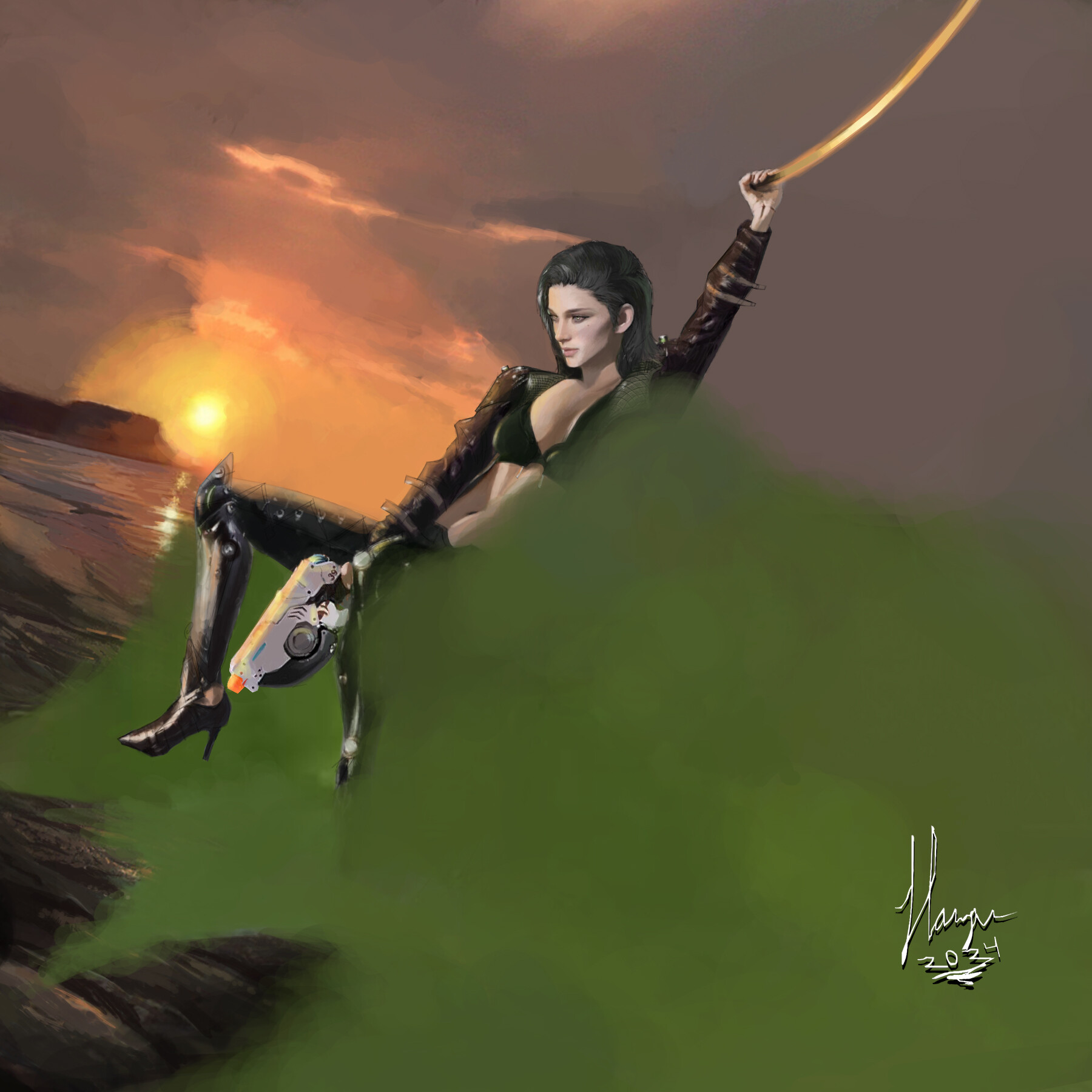 ArtStation - I finished the concept art of Freyna