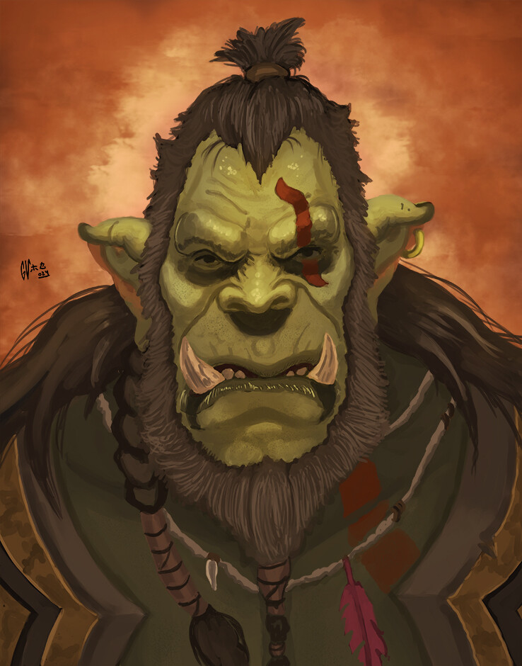 ArtStation - Orc Portrait