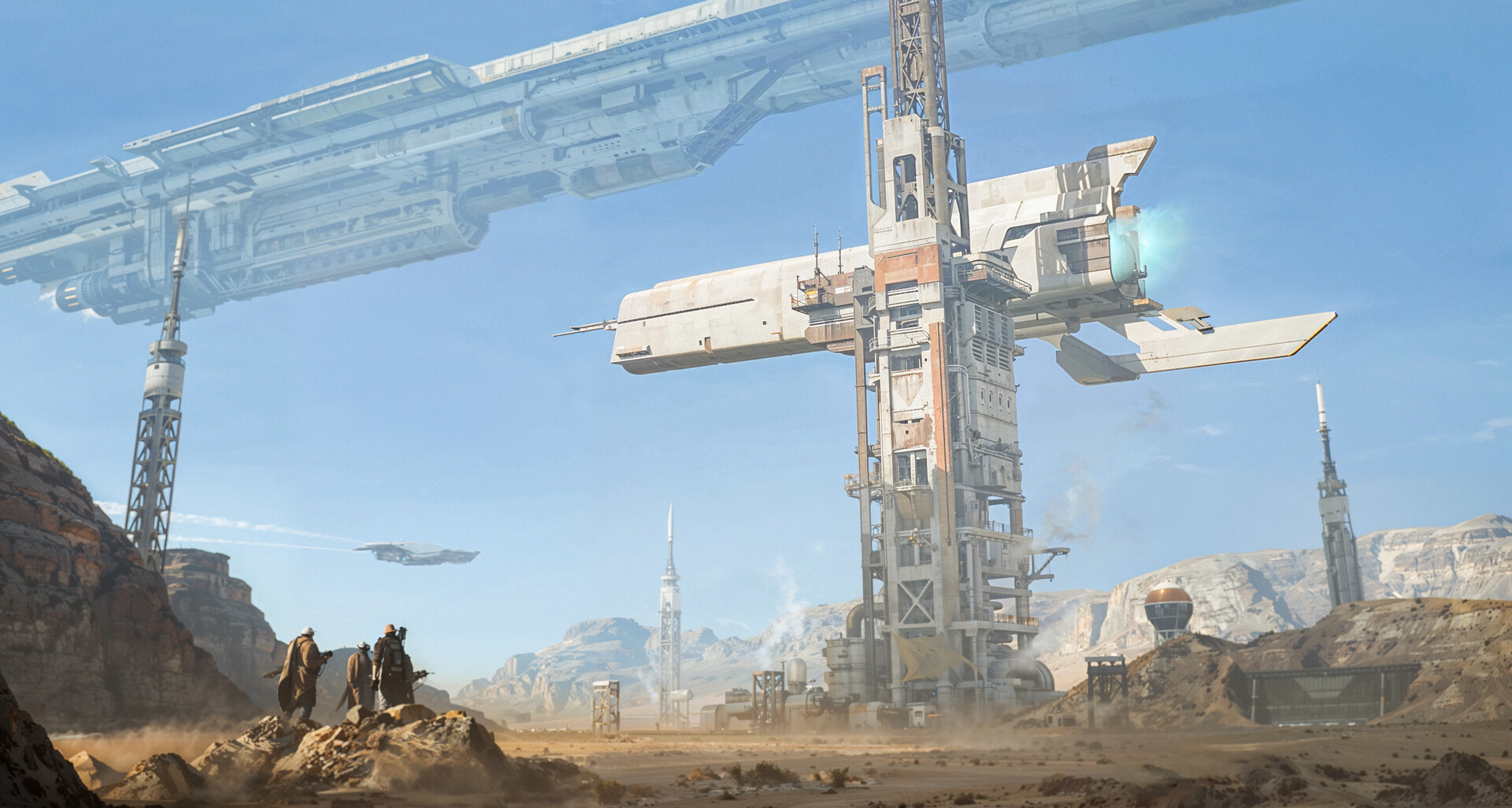 ArtStation - Desert Space Station