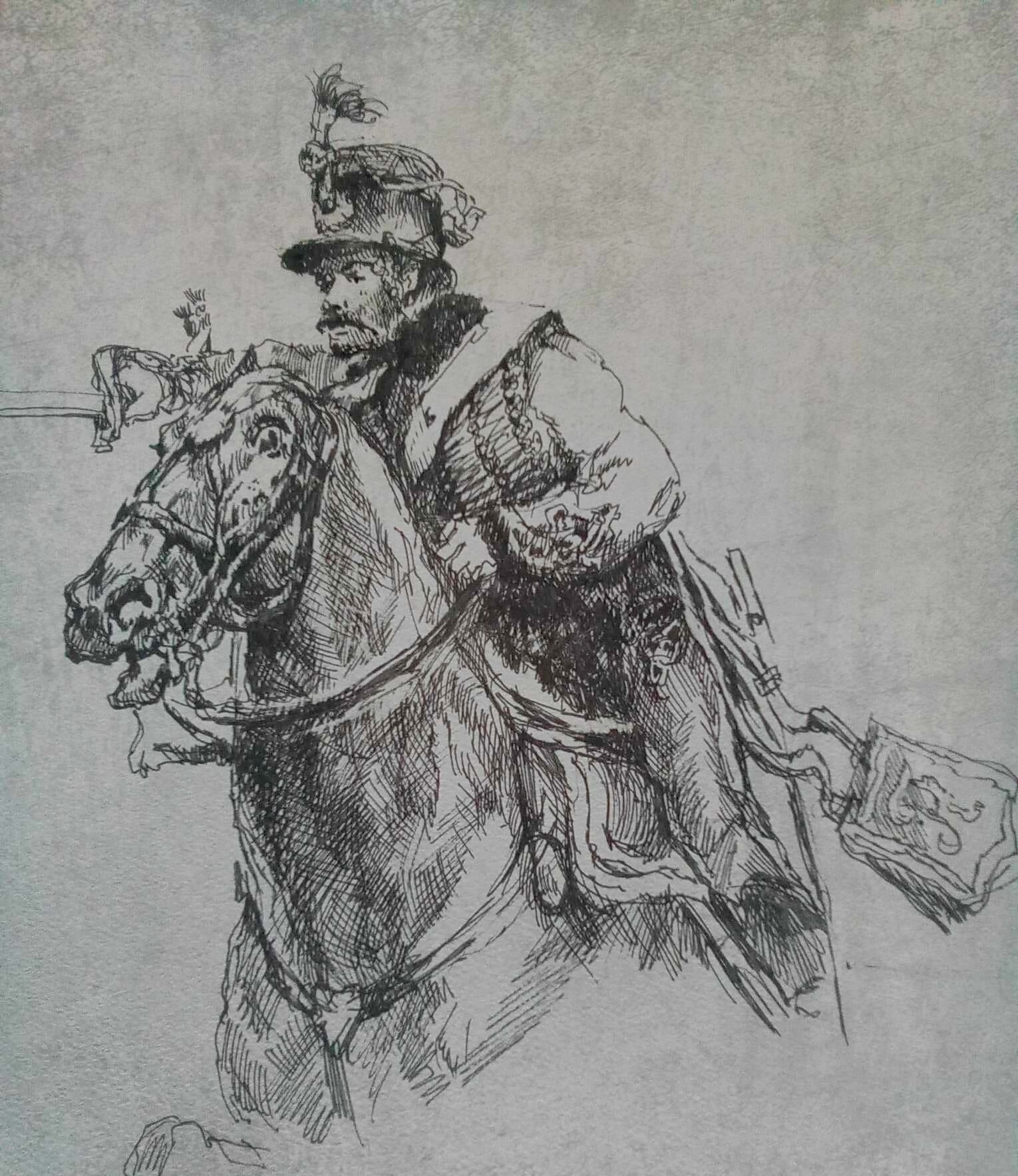 ArtStation - hussar sketch