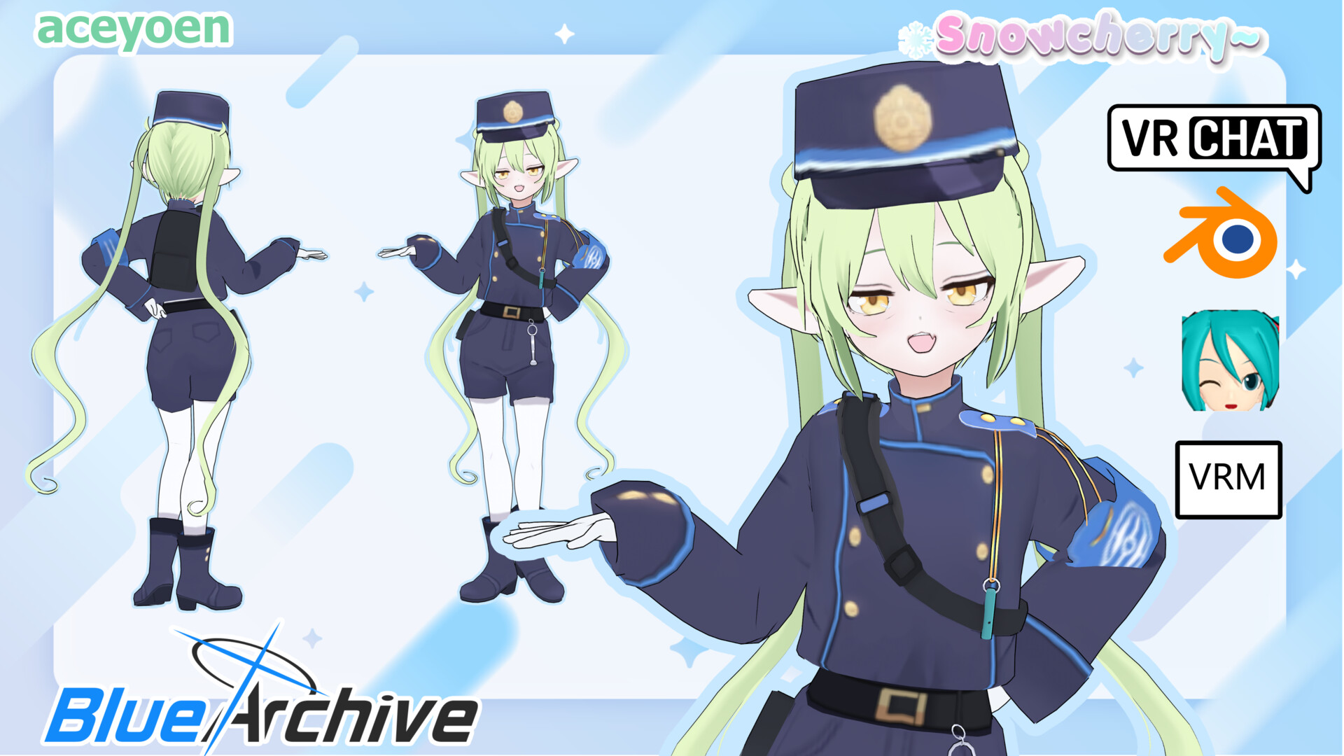 ArtStation - Blue Archive - Shupogaki - Tachibana Nozomi 3D Model