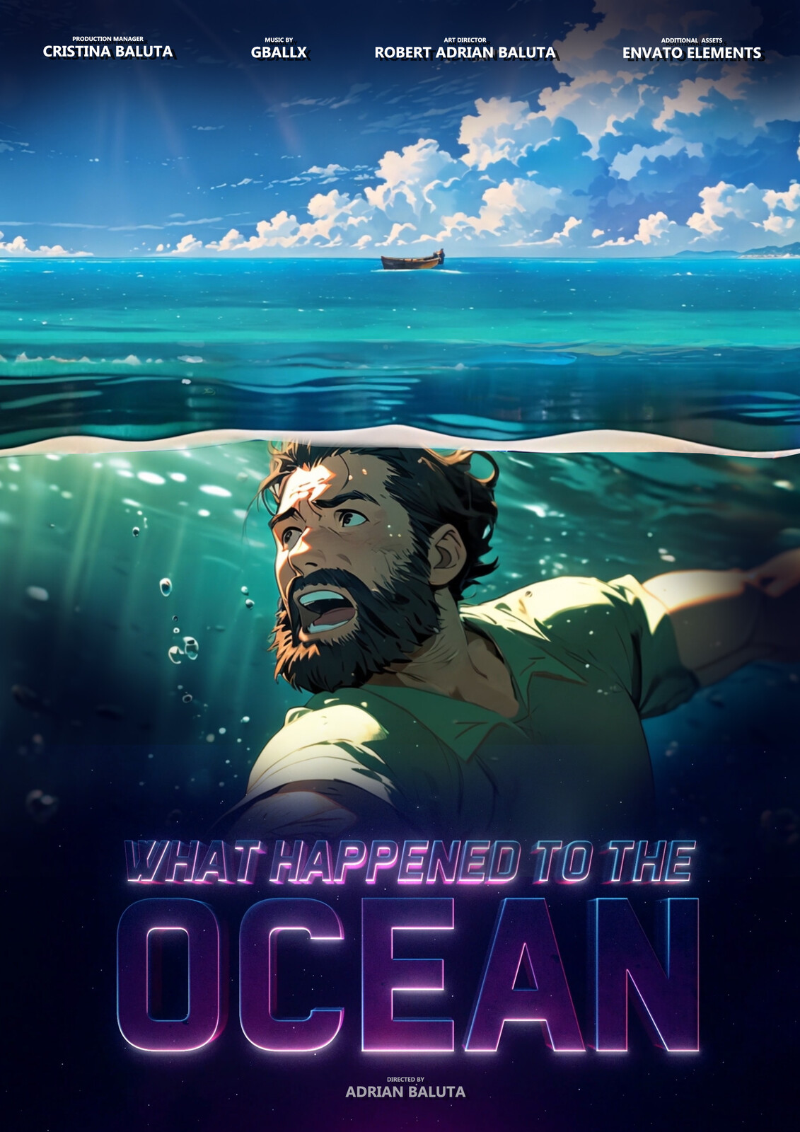 Adrian Baluta - What happened to the Ocean -animation short Poster