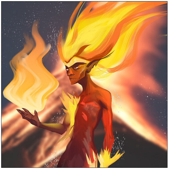 ArtStation - Elémental de Feu