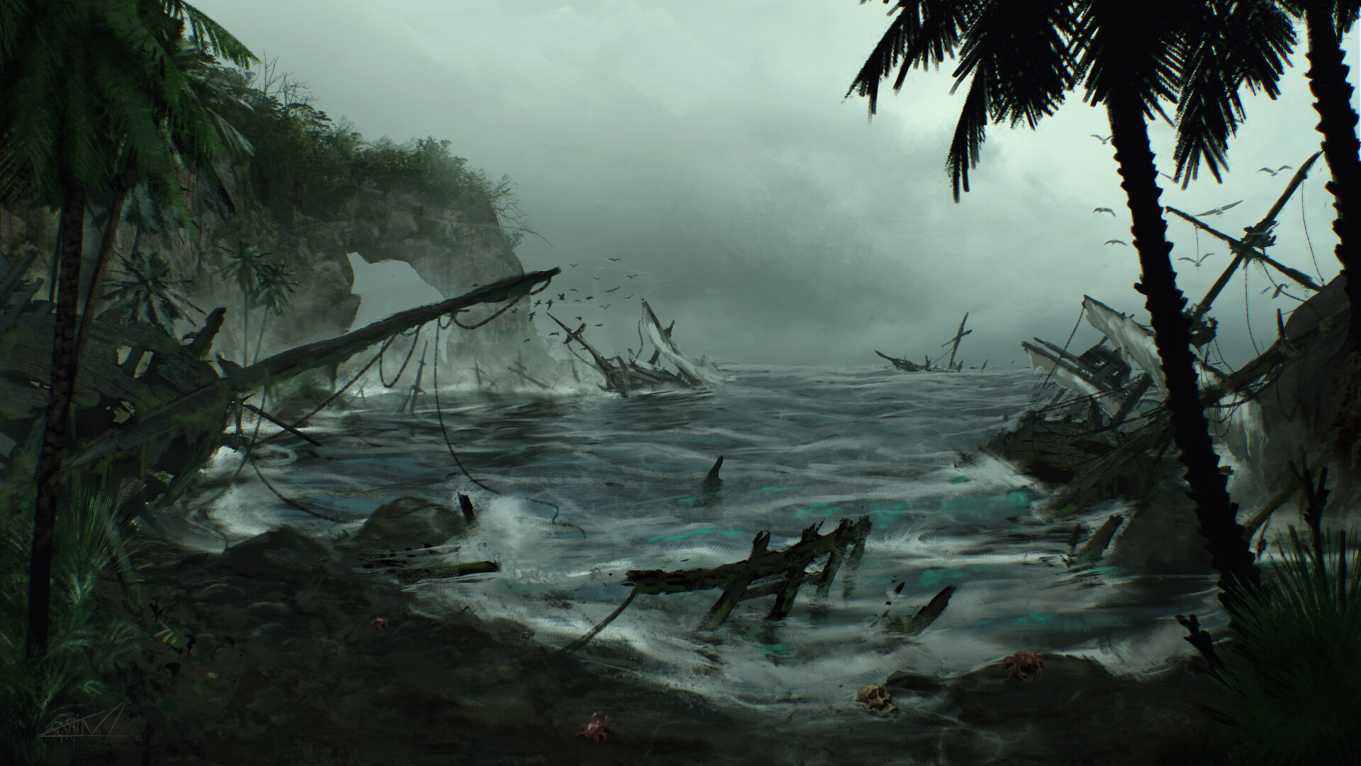 ArtStation - ship graveyard