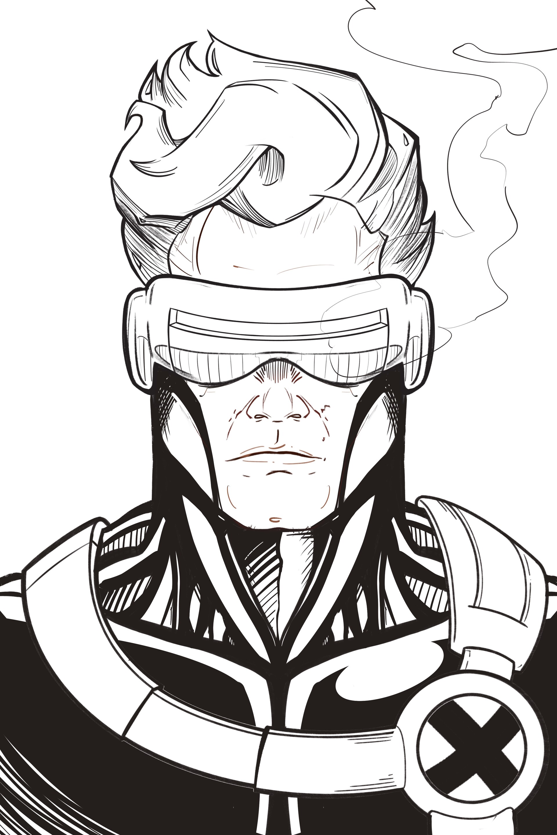 cyclops x men coloring pages