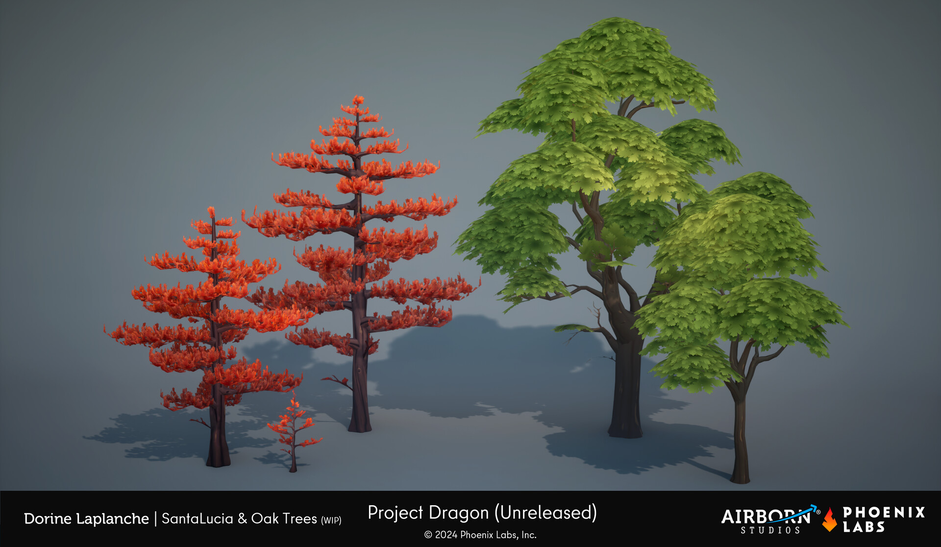 Dorine LAPLANCHE - Project Dragon | Foliage & Trees (WIP)