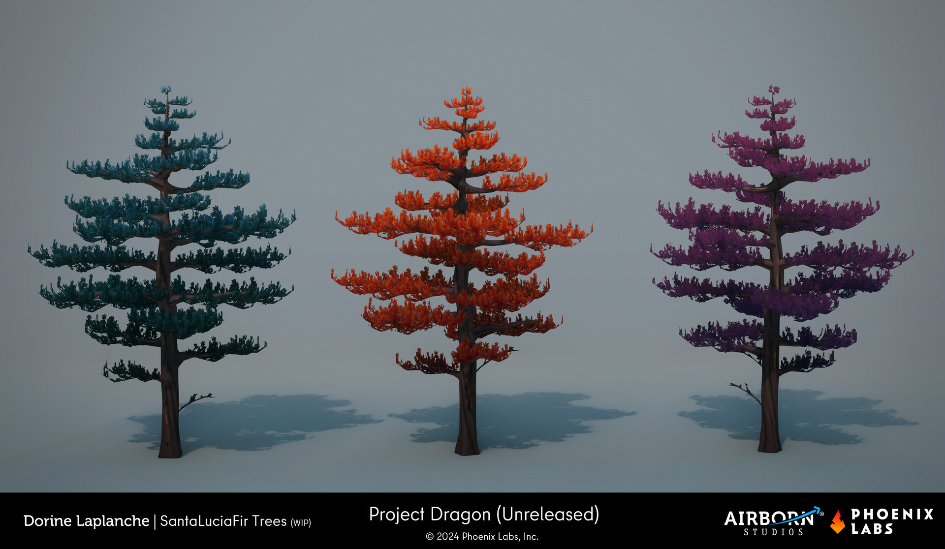 Dorine LAPLANCHE - Project Dragon | Foliage & Trees (WIP)