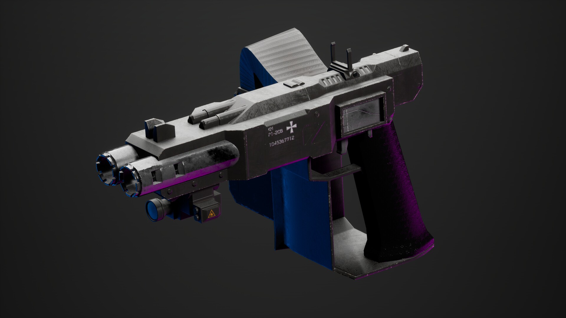 ArtStation - P1-20B Heavy Pistol