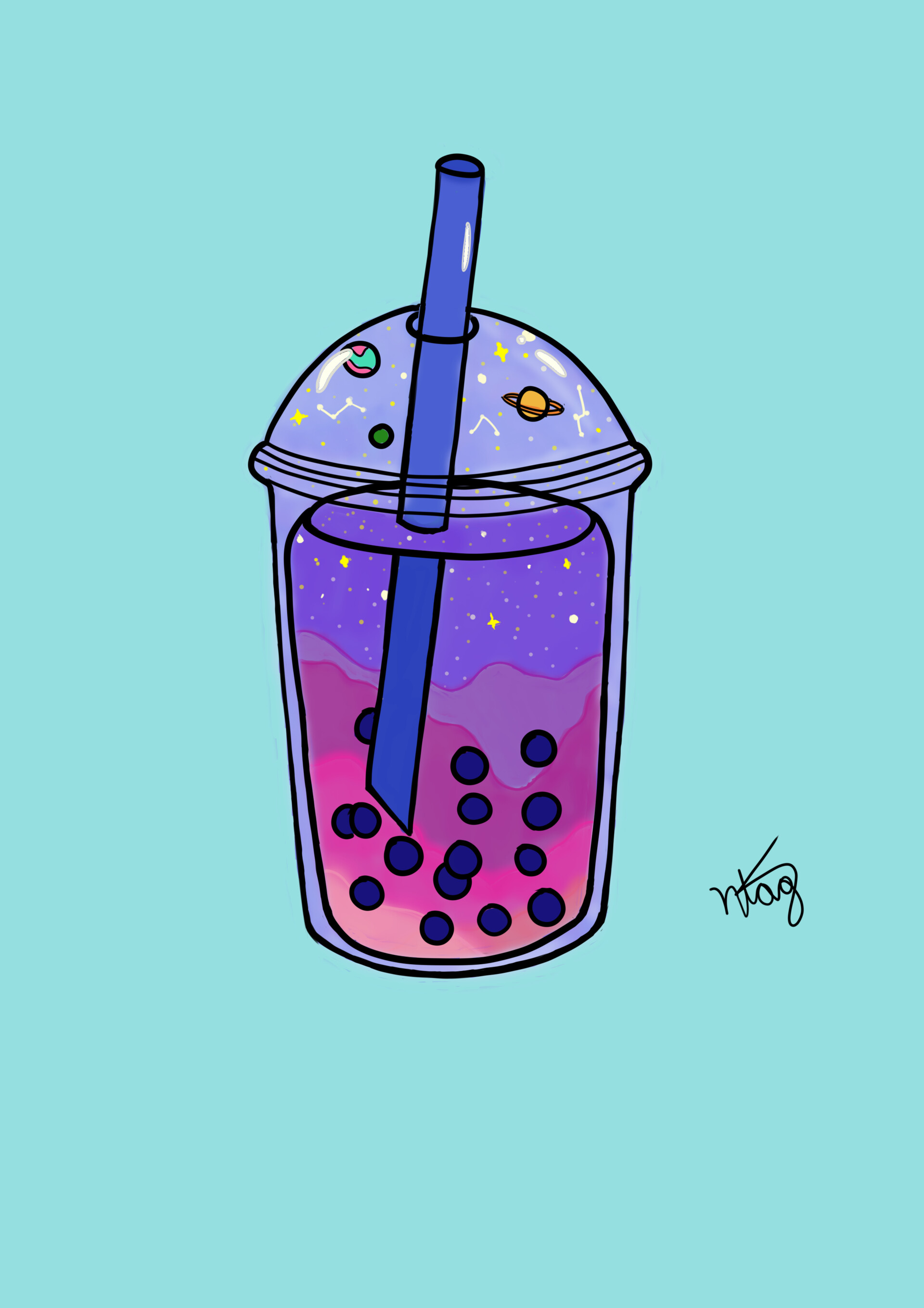 ArtStation - Galaxy milkshake
