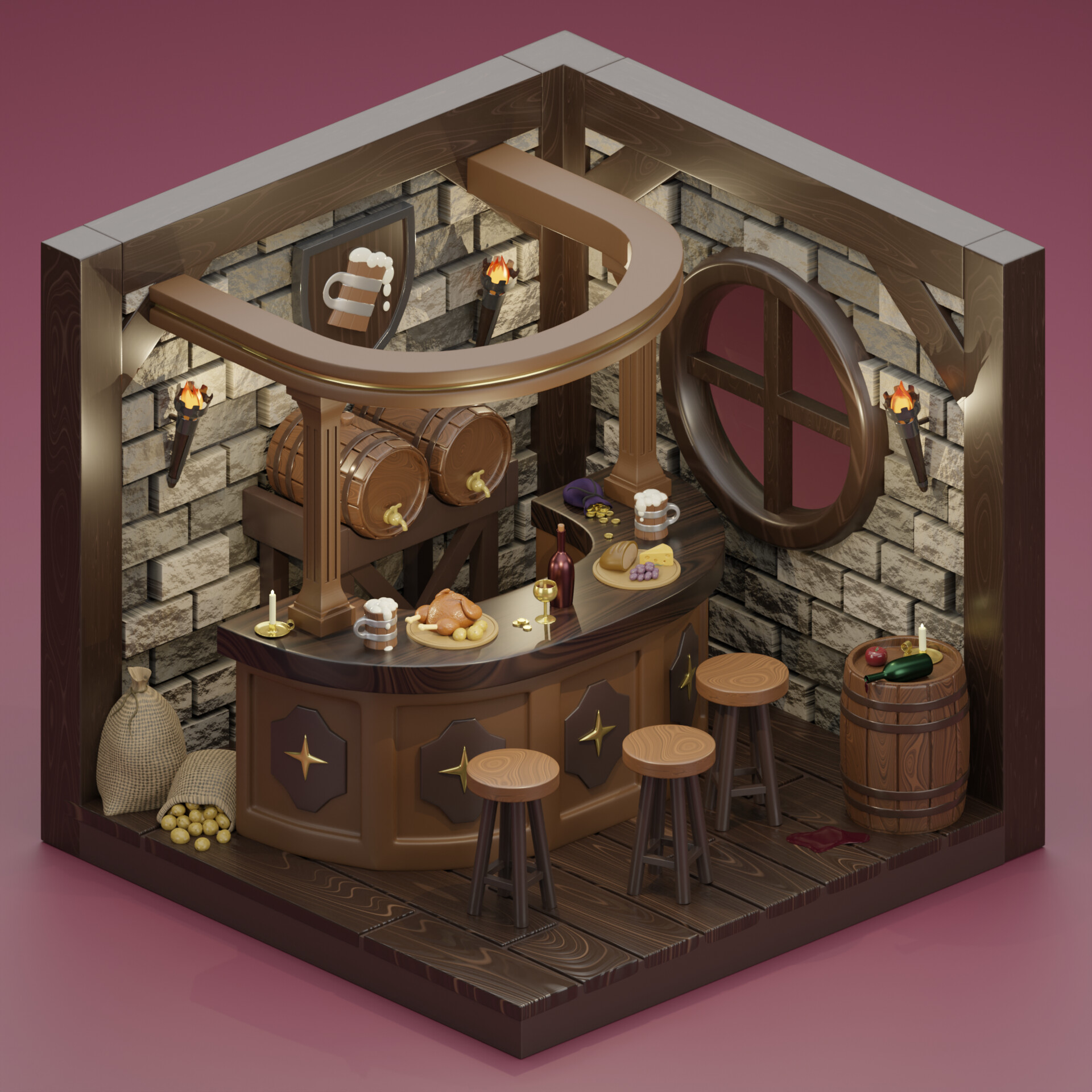 ArtStation - Fantasy Tavern