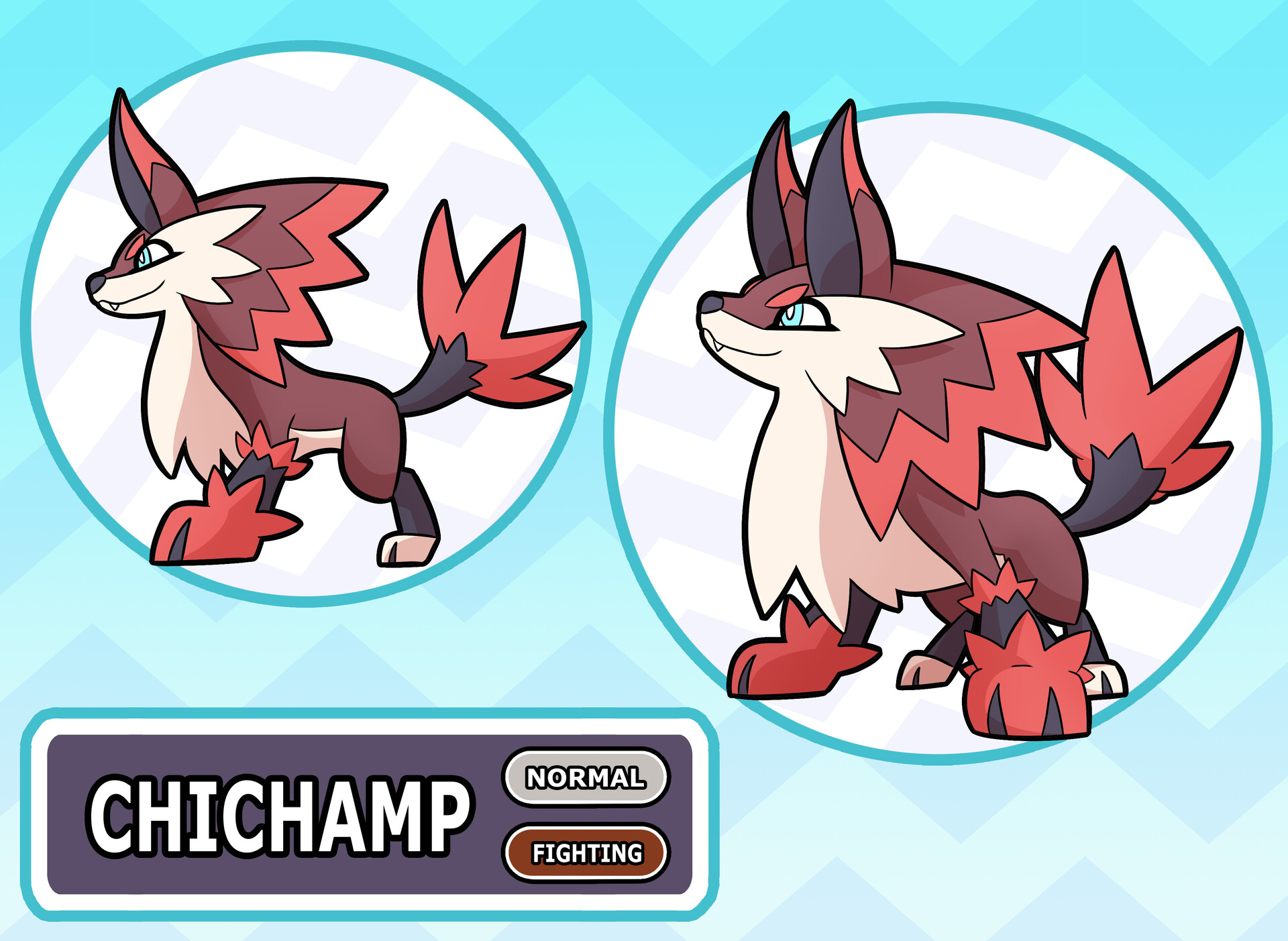 ArtStation - Fakemon....Pawhuahua, Chiracle and Chichamp