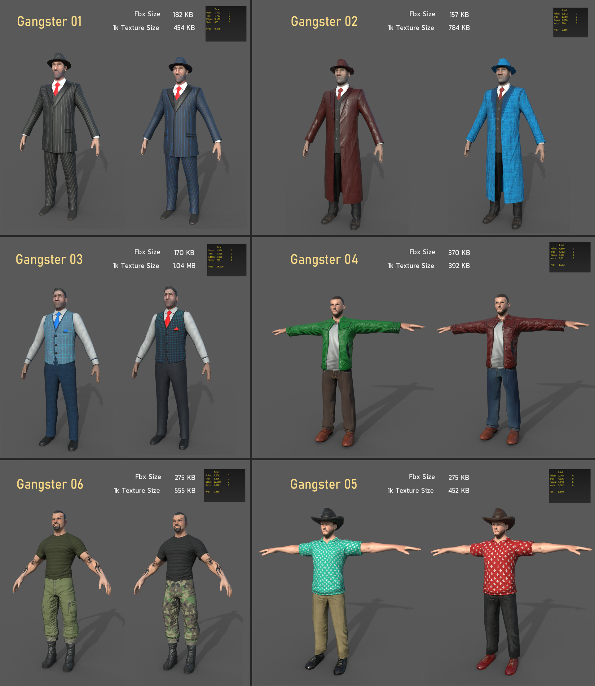 ArtStation - 3D Modeling / Texturing NPCs