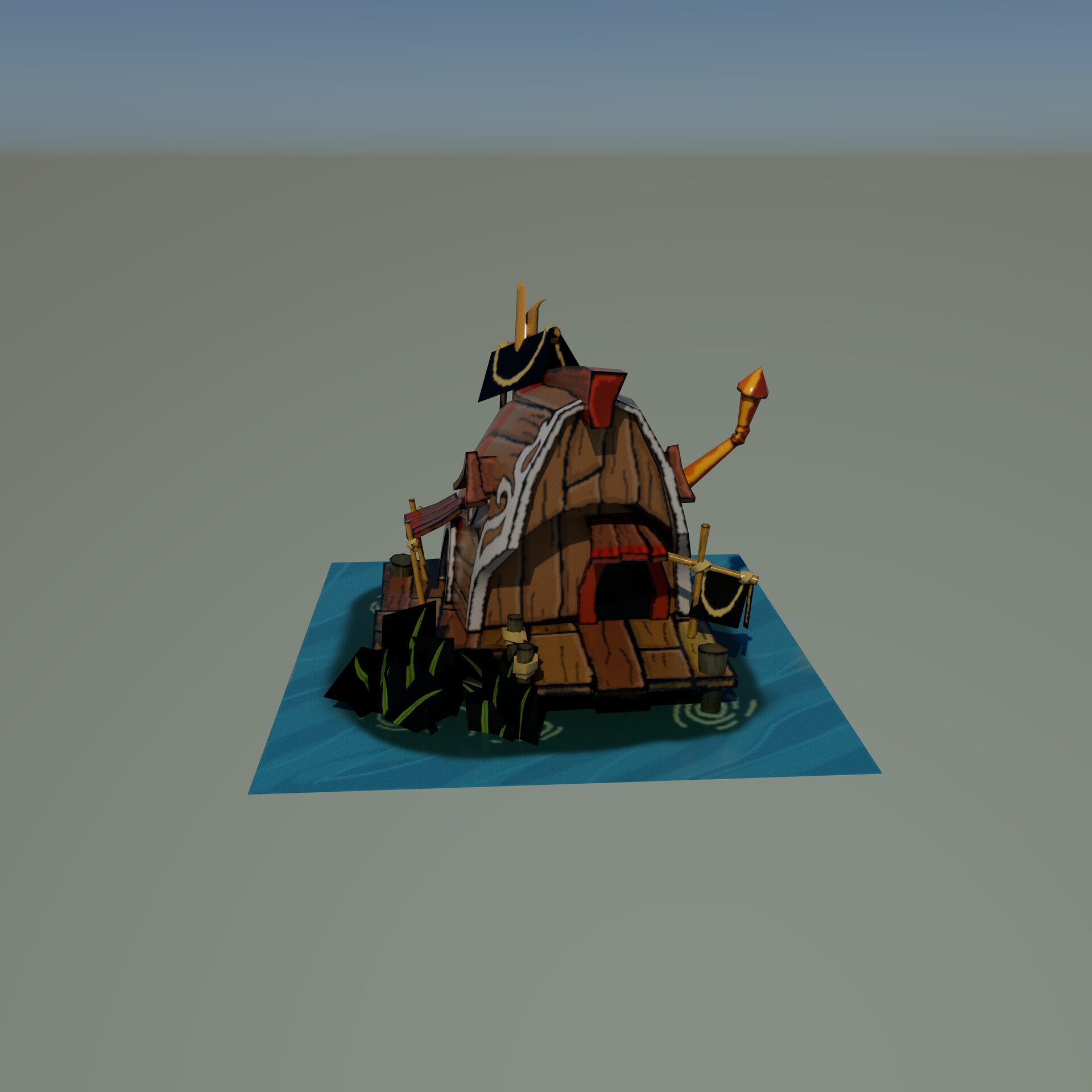 ArtStation - Pirate Building 3D Model