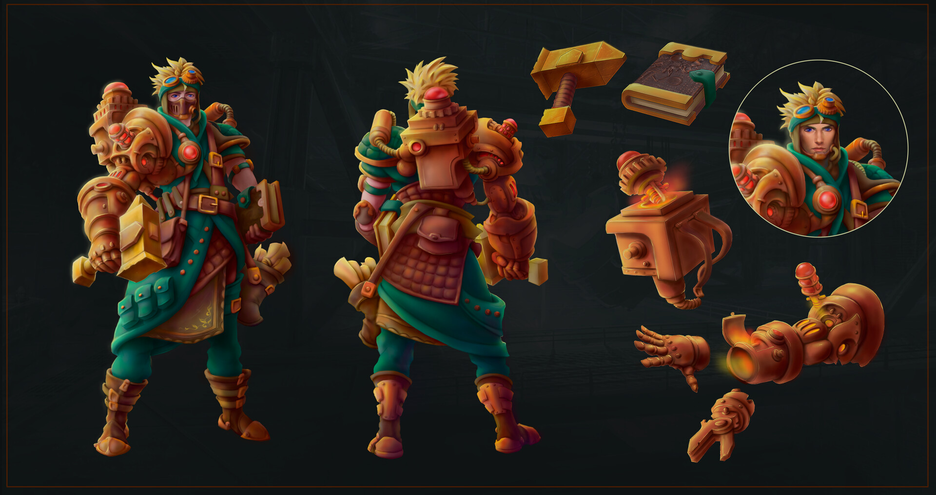 ArtStation - "The Royal Blacksmith" character concept contest