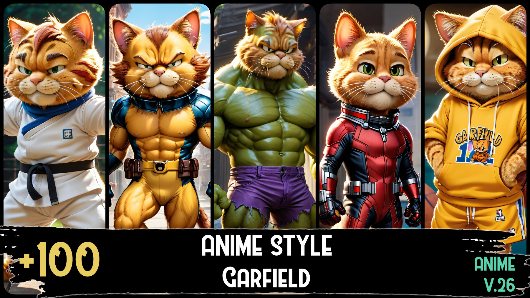 ArtStation - 110 Garfield | 4K Resolution | Anime Style V.26