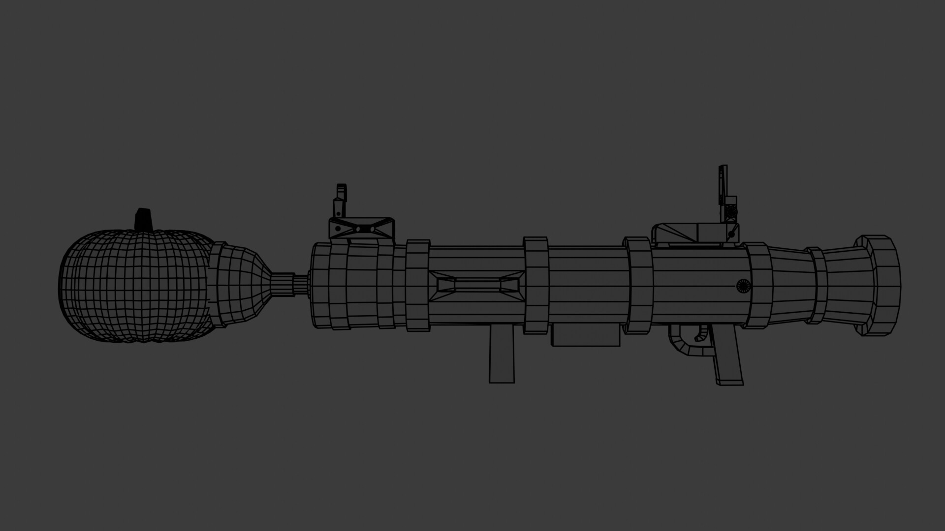 how to draw the pumpkin launcher
