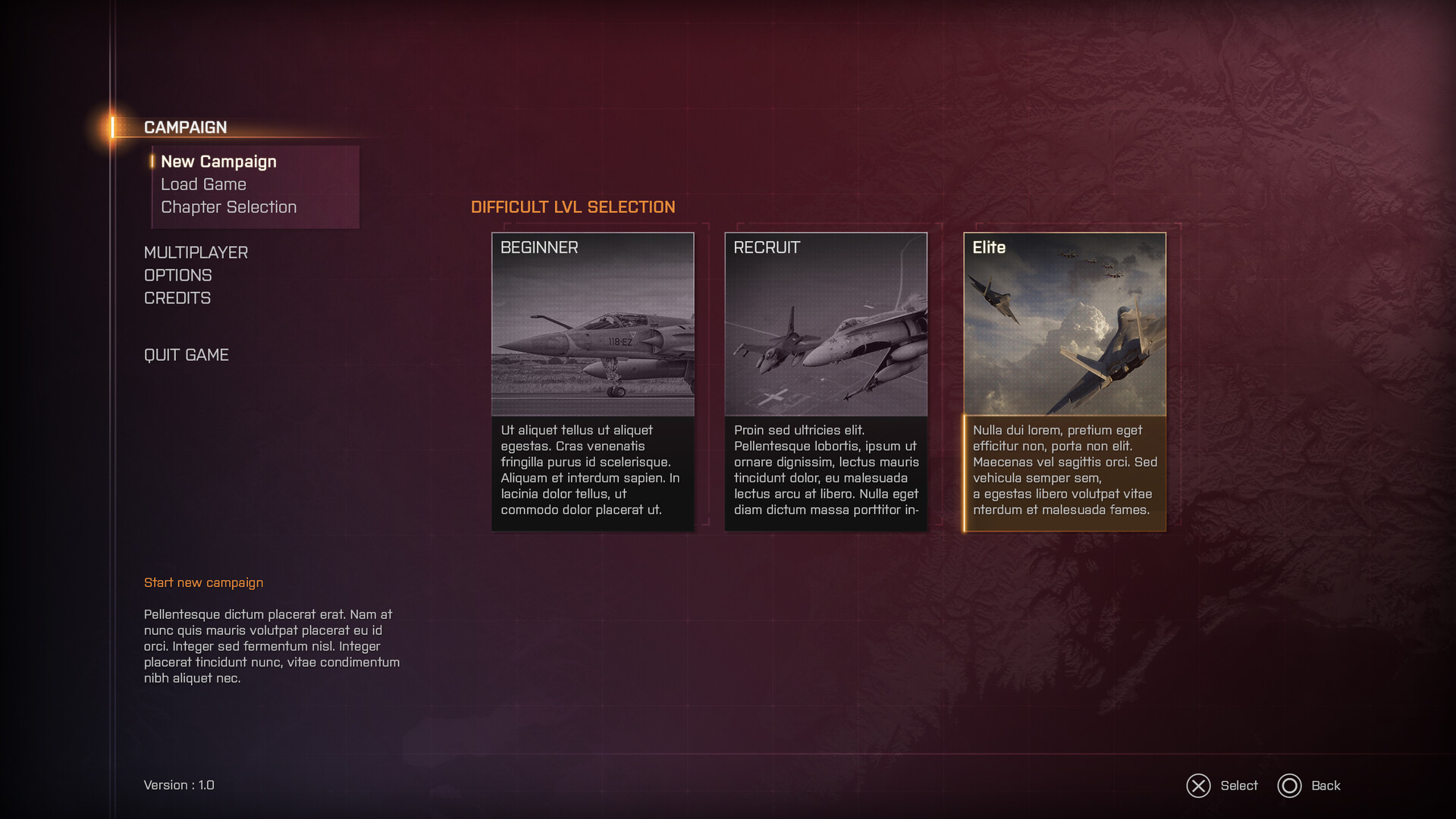 ArtStation - Aircraft Main Menu