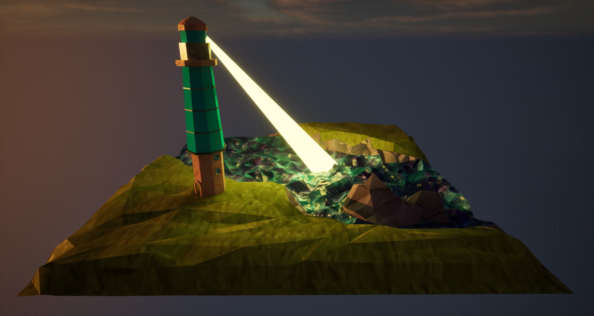 ArtStation - Lowpoly Lighthouse