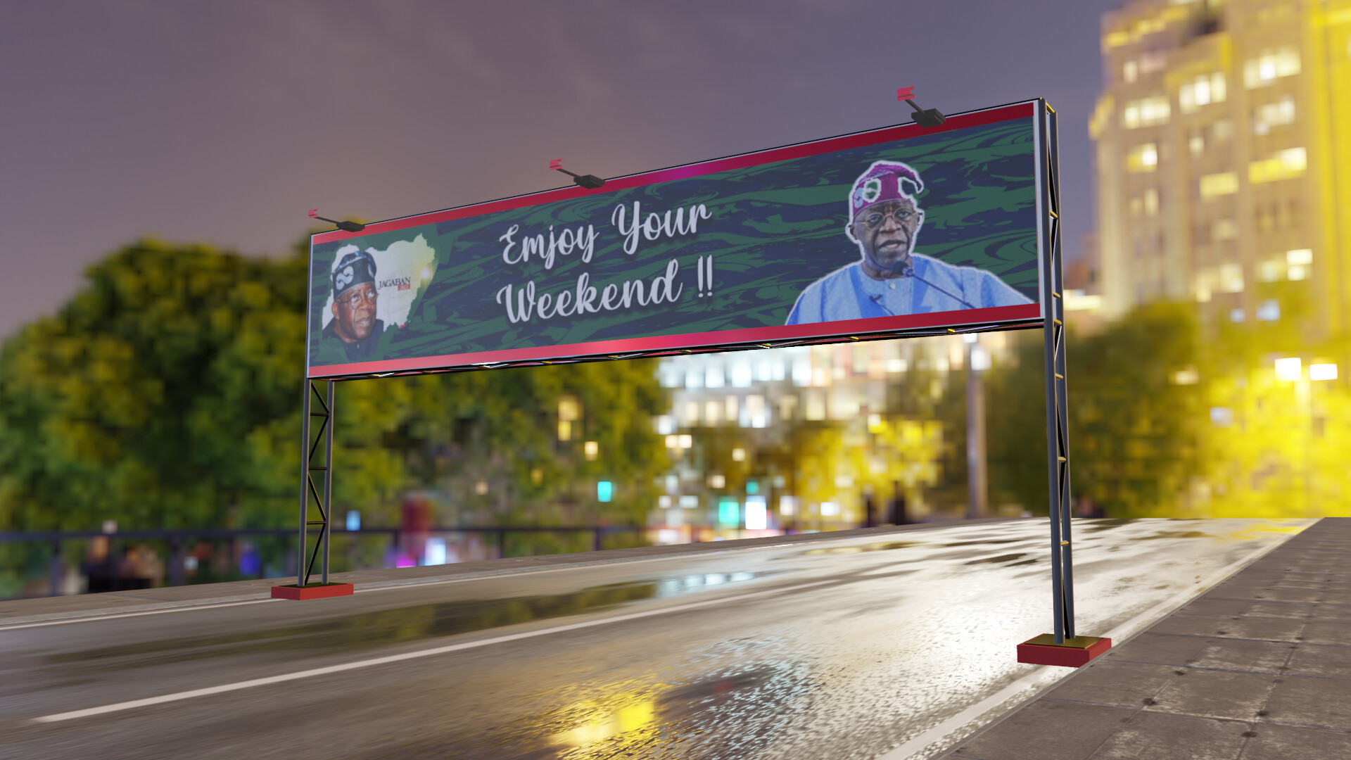 ArtStation - 3D BILLBOARD MODEL