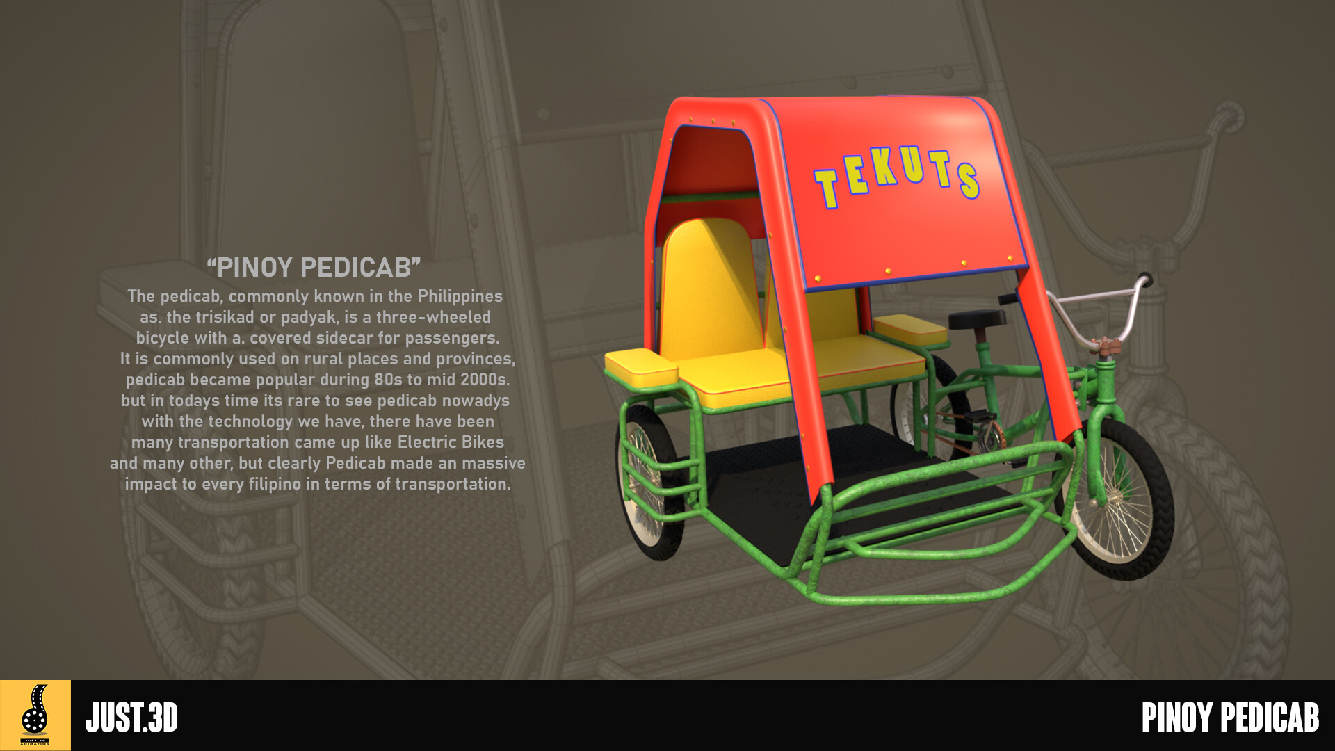 ArtStation - Pinoy 90s Pedicab