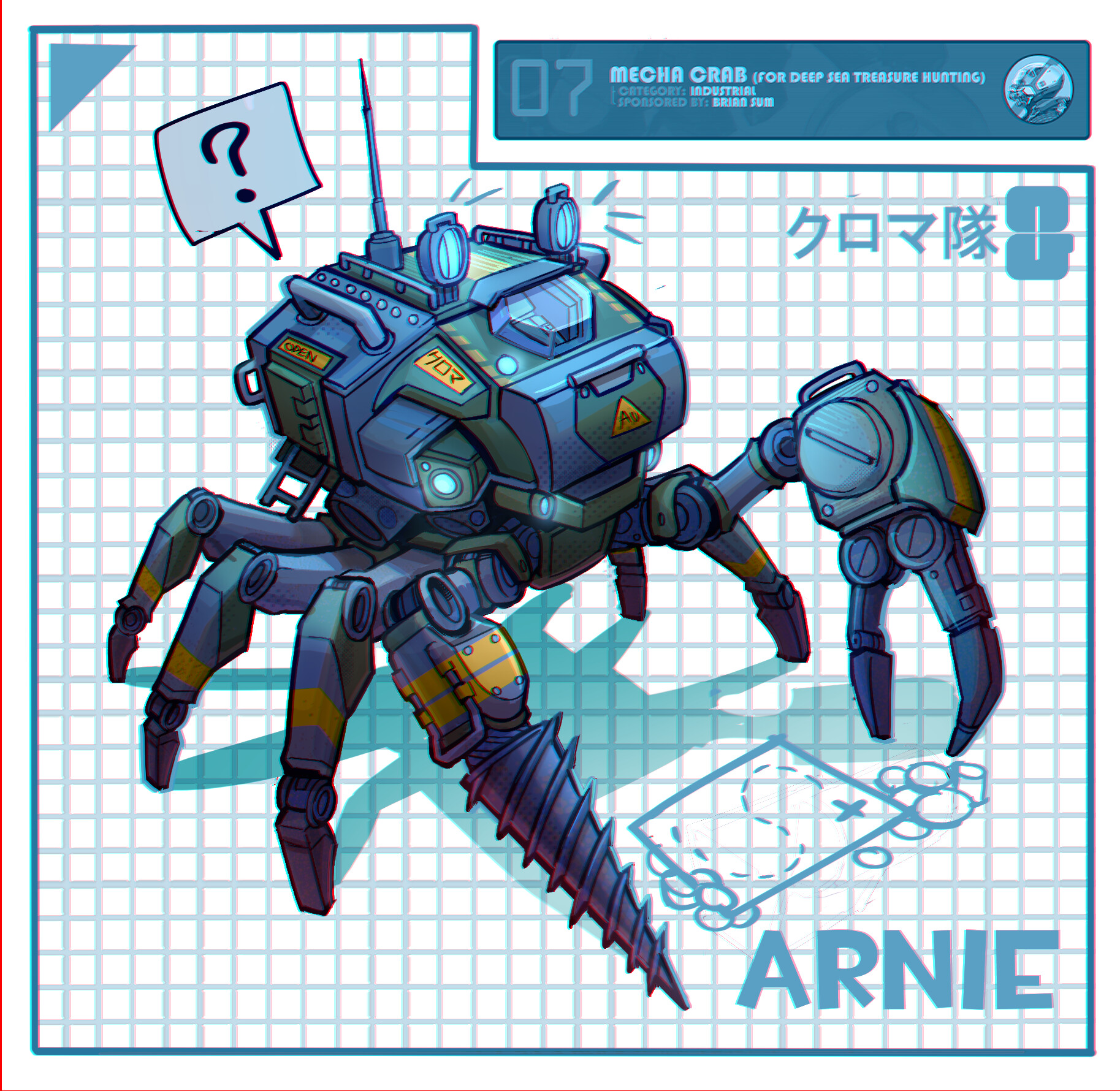 ArtStation - treasure hunting mecha crab