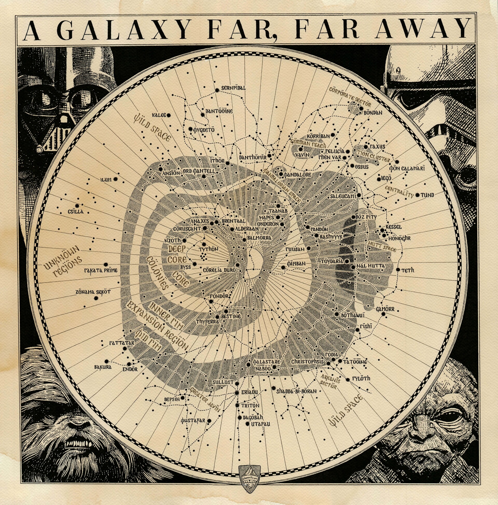 ArtStation - A Galaxy Far, Far Away map