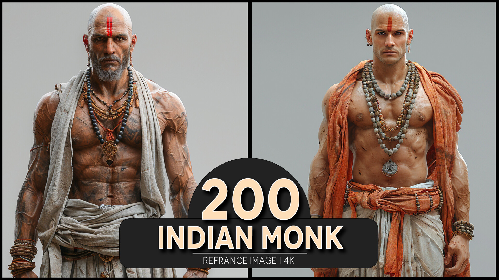 Pixel Ref - Indian Monk 4K Reference/Concept Images