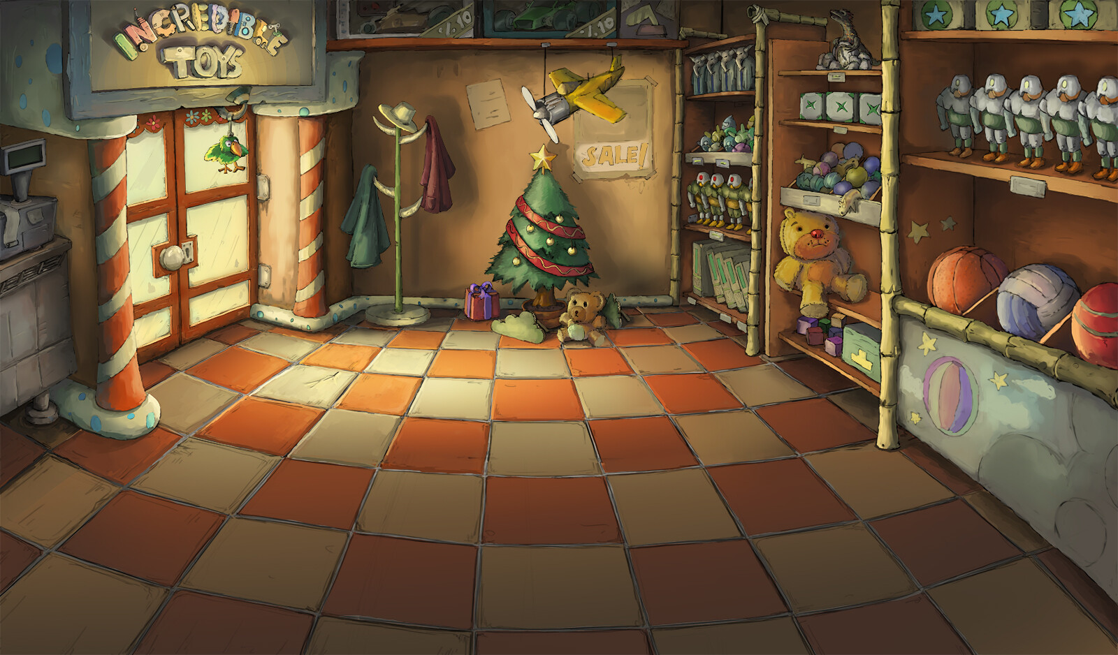 ArtStation - Toy Shop Background