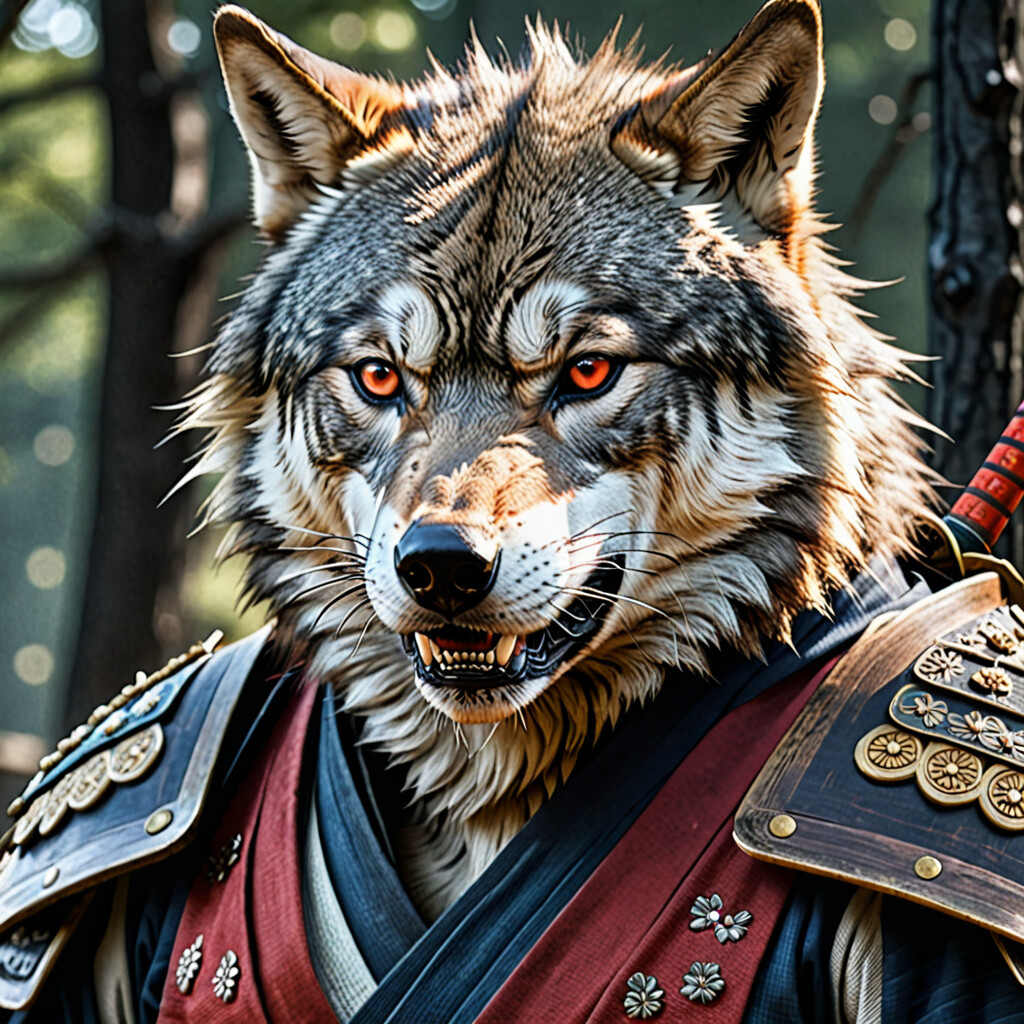 ArtStation - Samurai Wolf