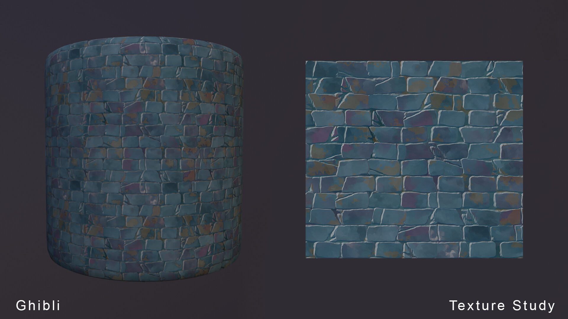 ArtStation - Ghibli-Inspired Texture Studies in Substance Designer