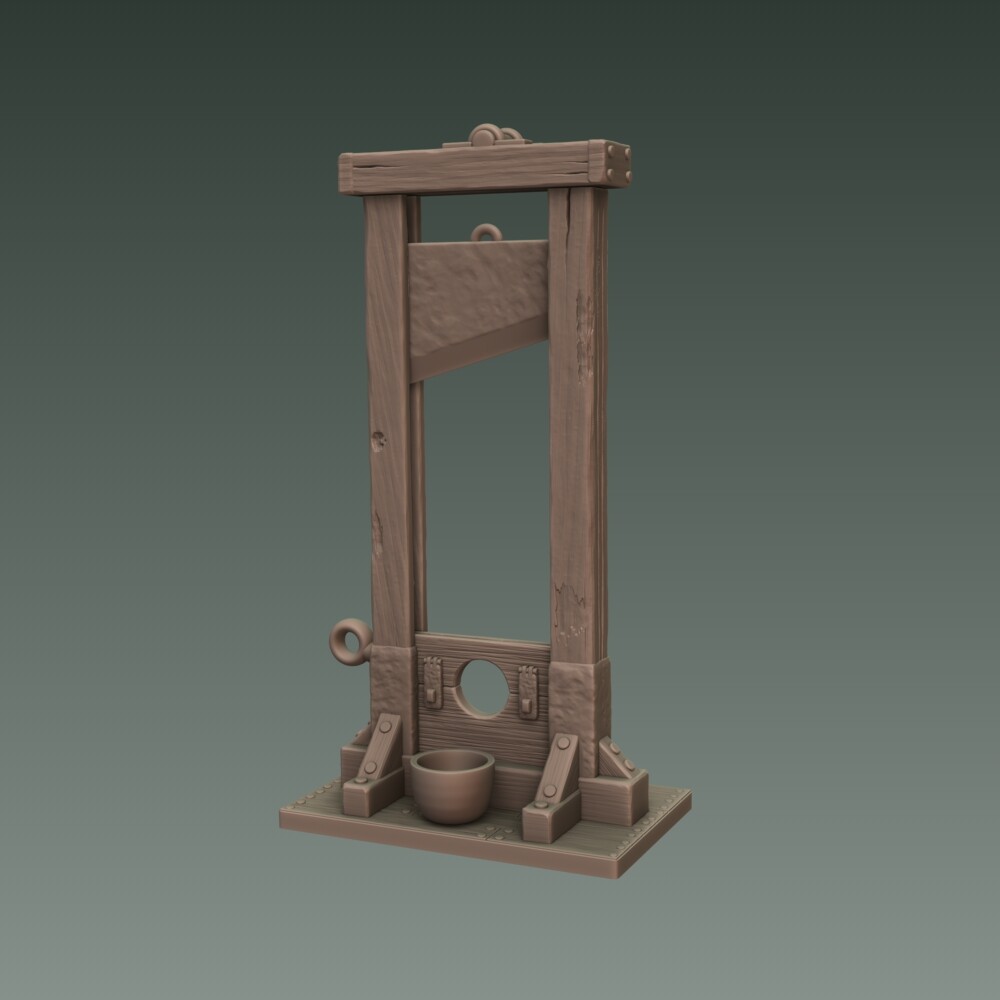 ArtStation - Guillotine for D&D - 32mm scale
